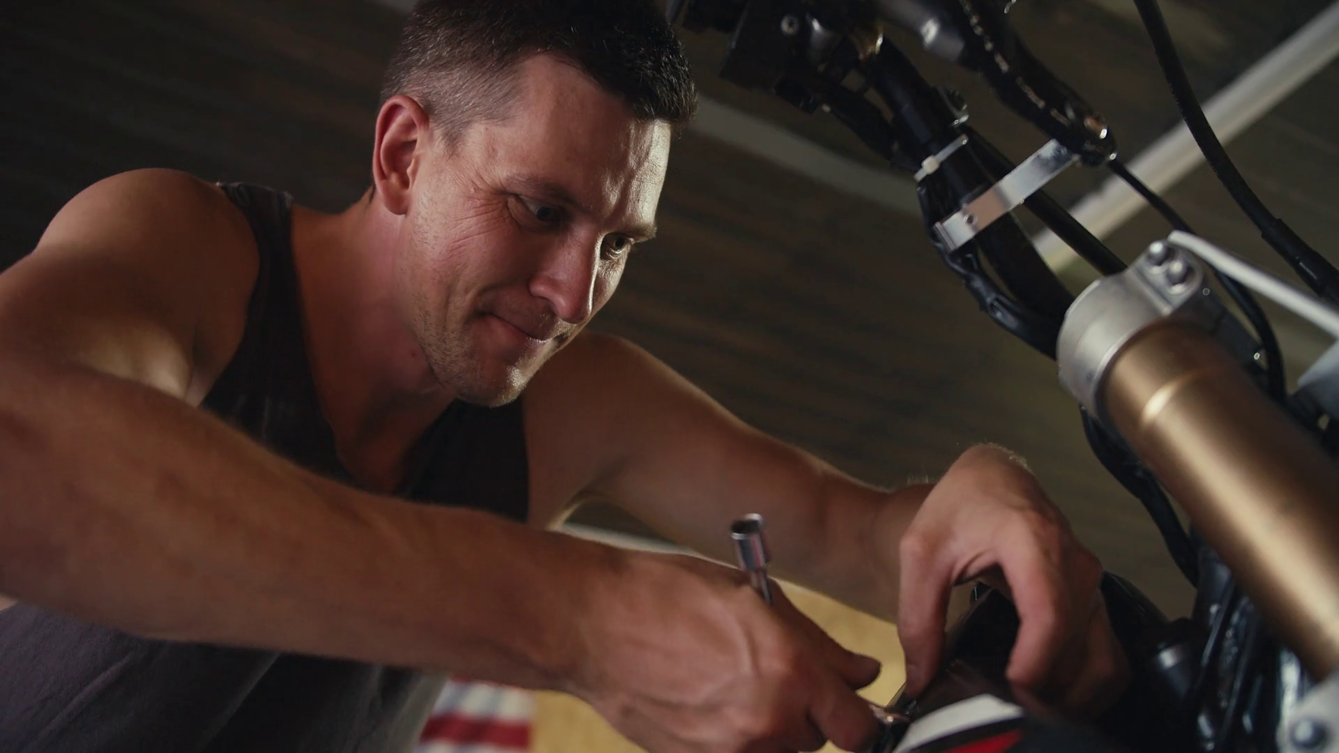 A Male Mechanic With Short Haircut In Gray Stock Footage SBV-348625540 ...