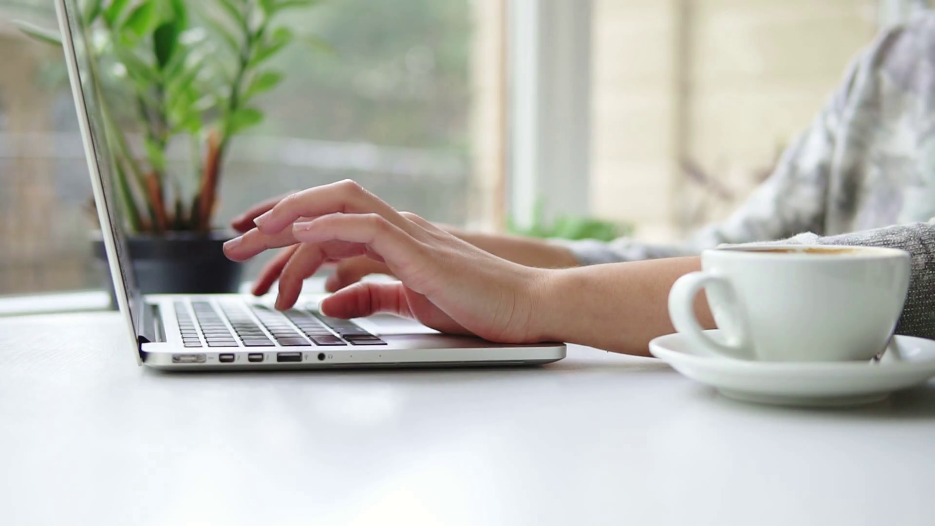 Closeup View Of Woman's Hands Working On Stock Footage SBV-346421633 ...