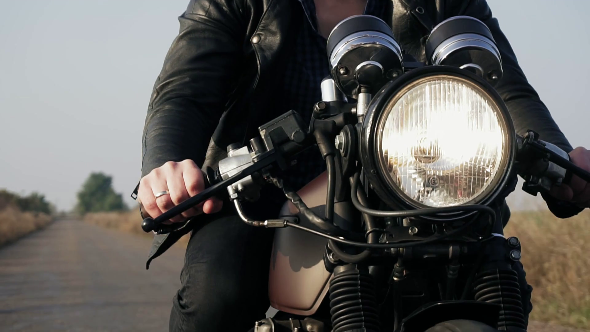 Front View Of Unrecognizable Man In Black Stock Footage SBV-346434792 ...