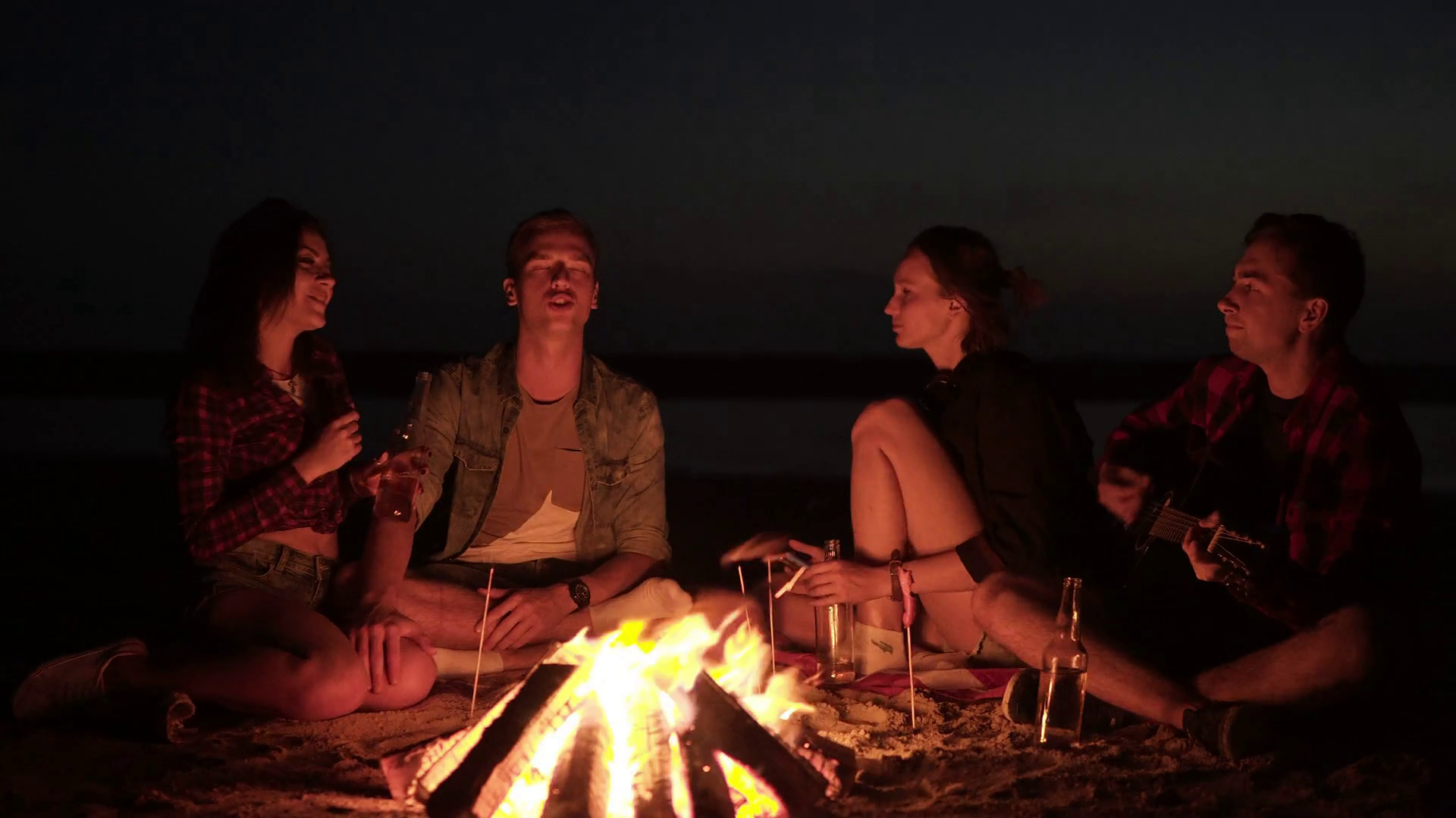 Group Of Friends Hanging Out Together On Stock Footage SBV-346438911 ...