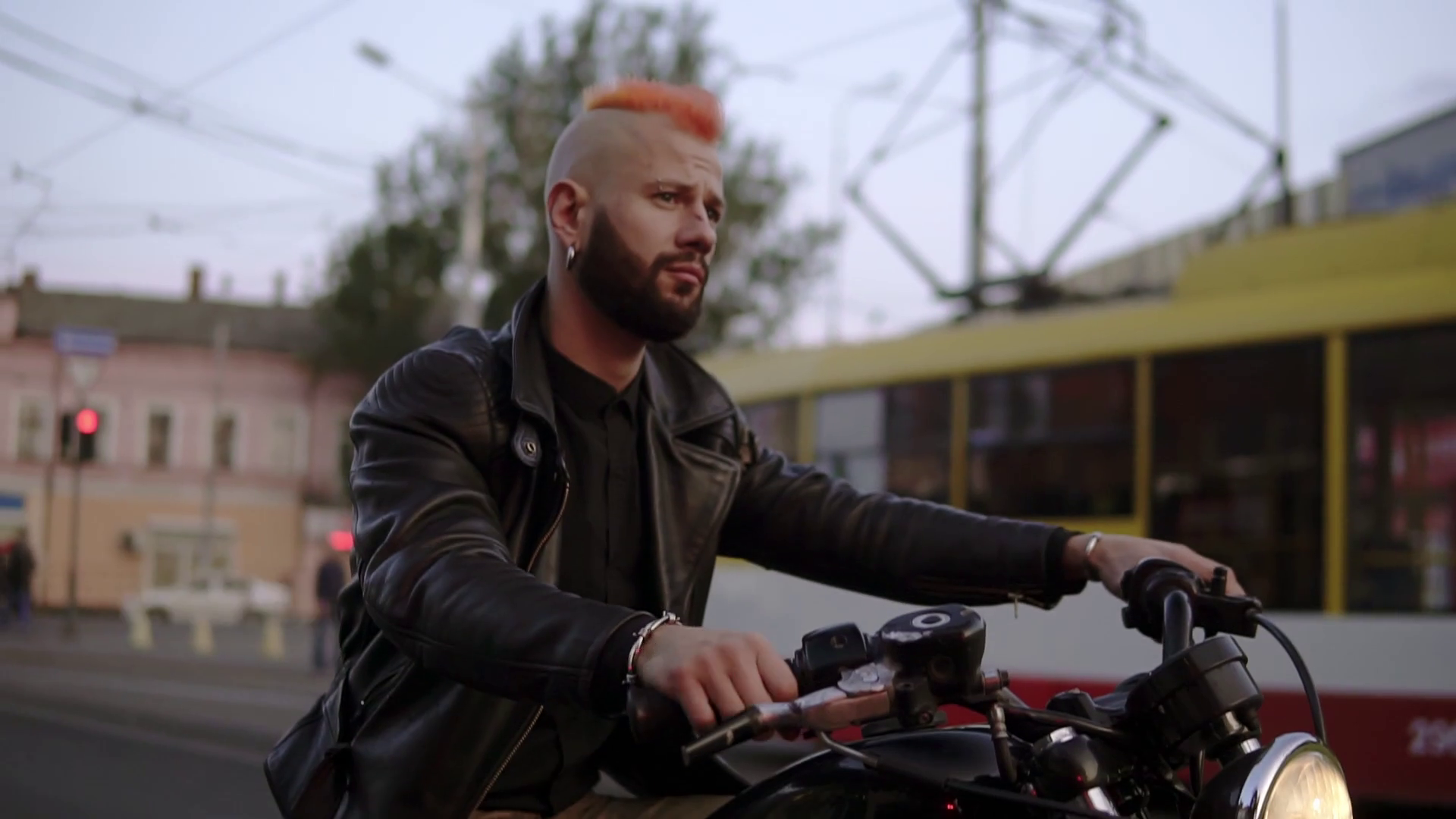 Handsome Rider Man Sitting On Classic Stock Footage SBV-346648307 ...