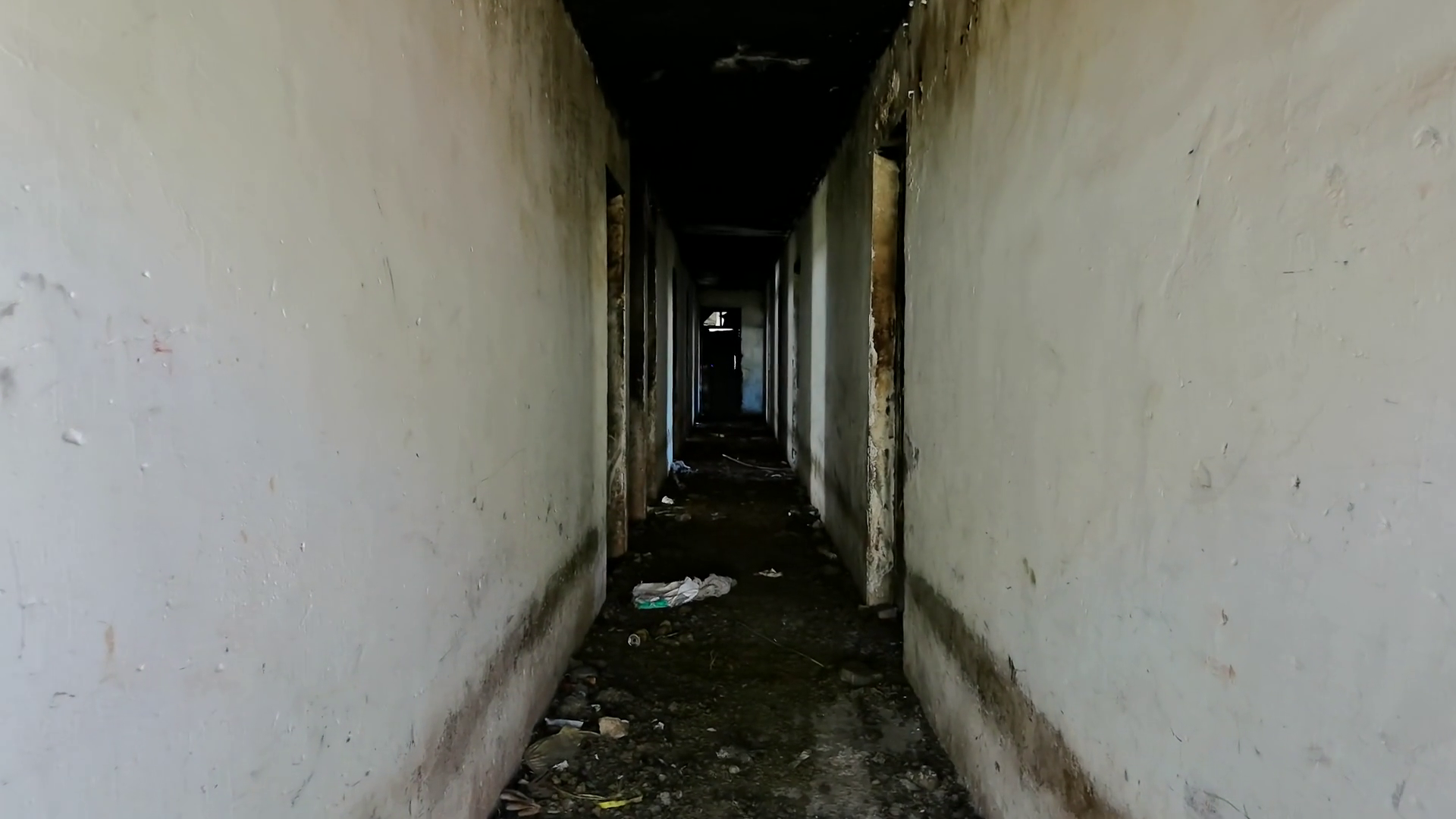 Passing Through Scary Passage In Abandoned Stock Footage SBV-338526389 ...