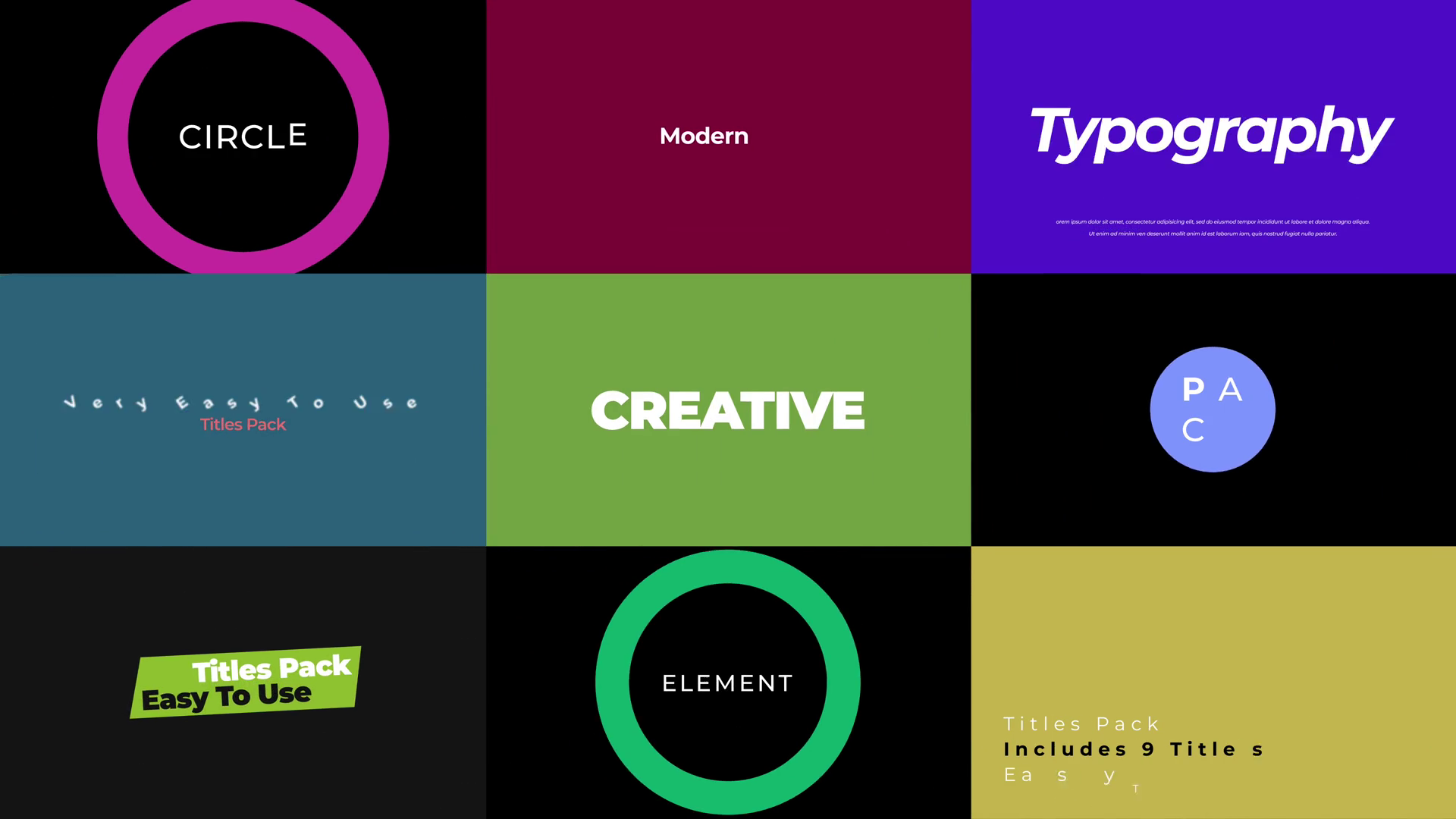 Modern Titles Pack Ii | Mogrt Template SBV-346847328 - Storyblocks