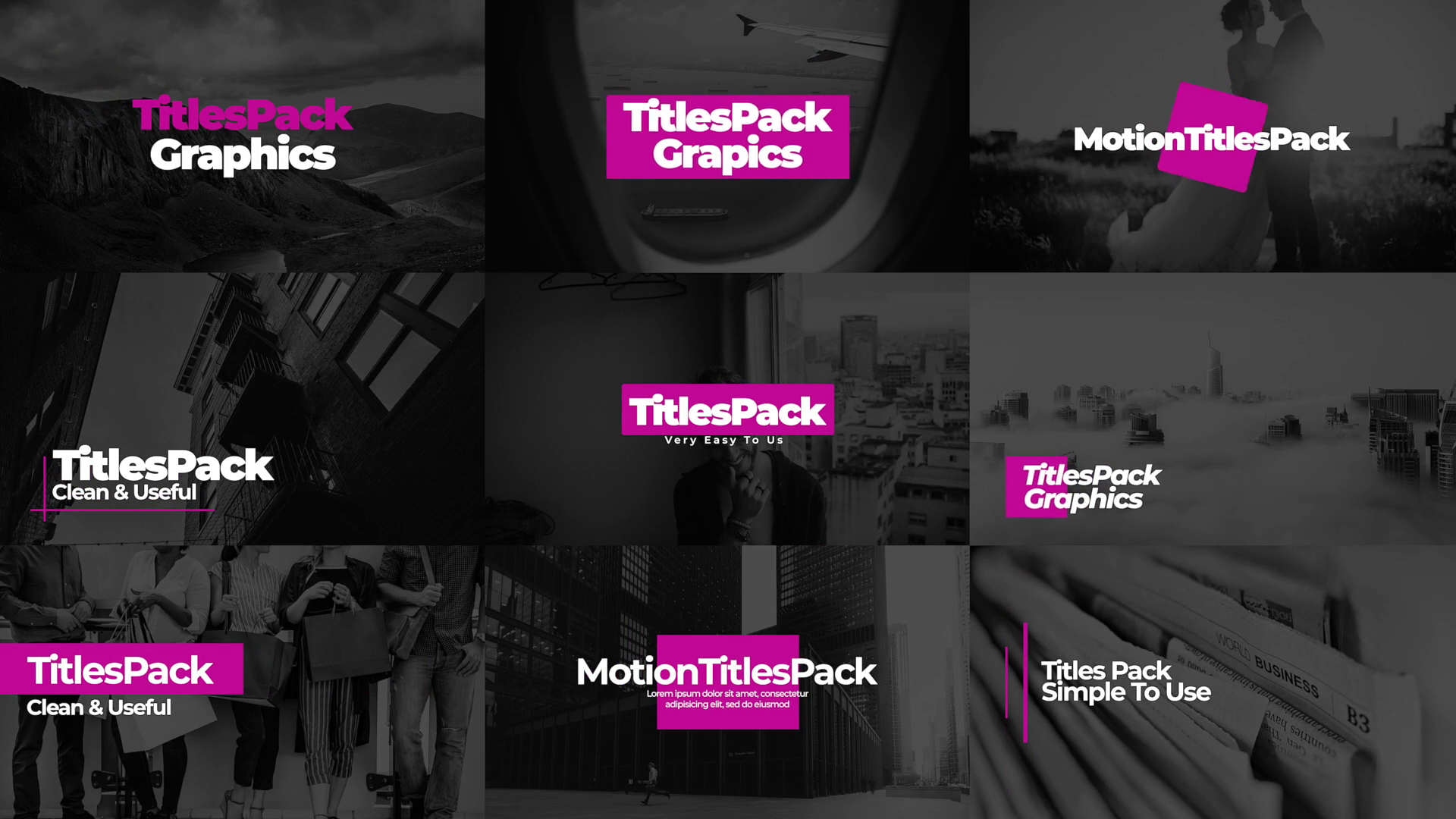 Motion Titles Pack | Effects Template SBV-346895508 - Storyblocks