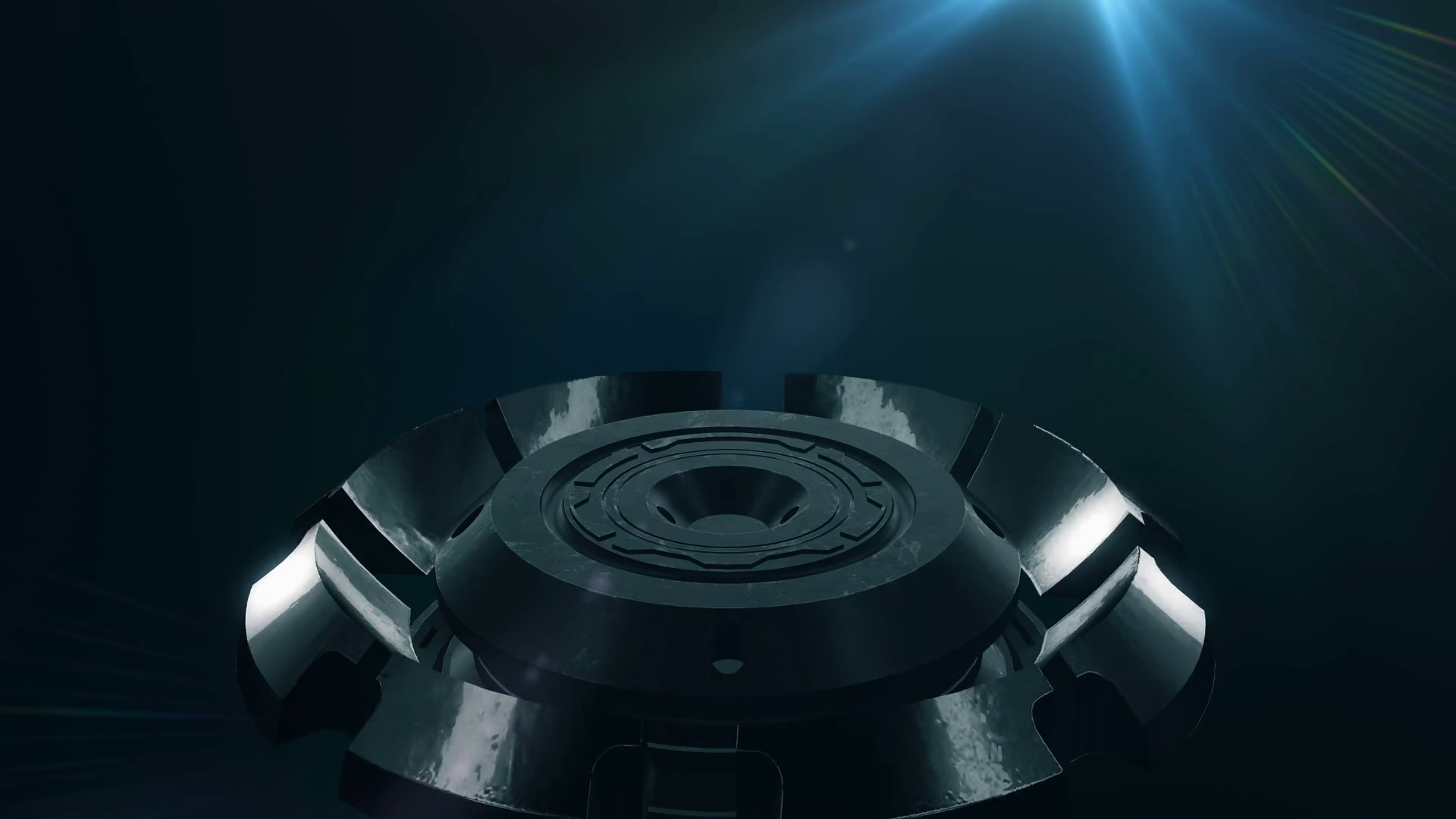 Futuristic holographic heads-up display 3D render. High tech element with abstract computer data ...