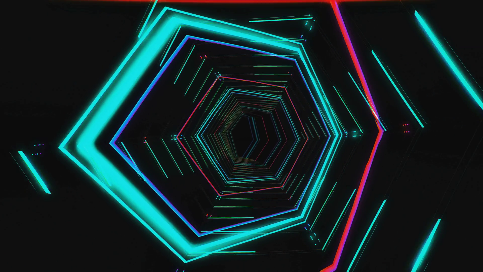 Futuristic Hud Blue Hex Tunnel Seamless Vj Stock Motion Graphics SBV ...