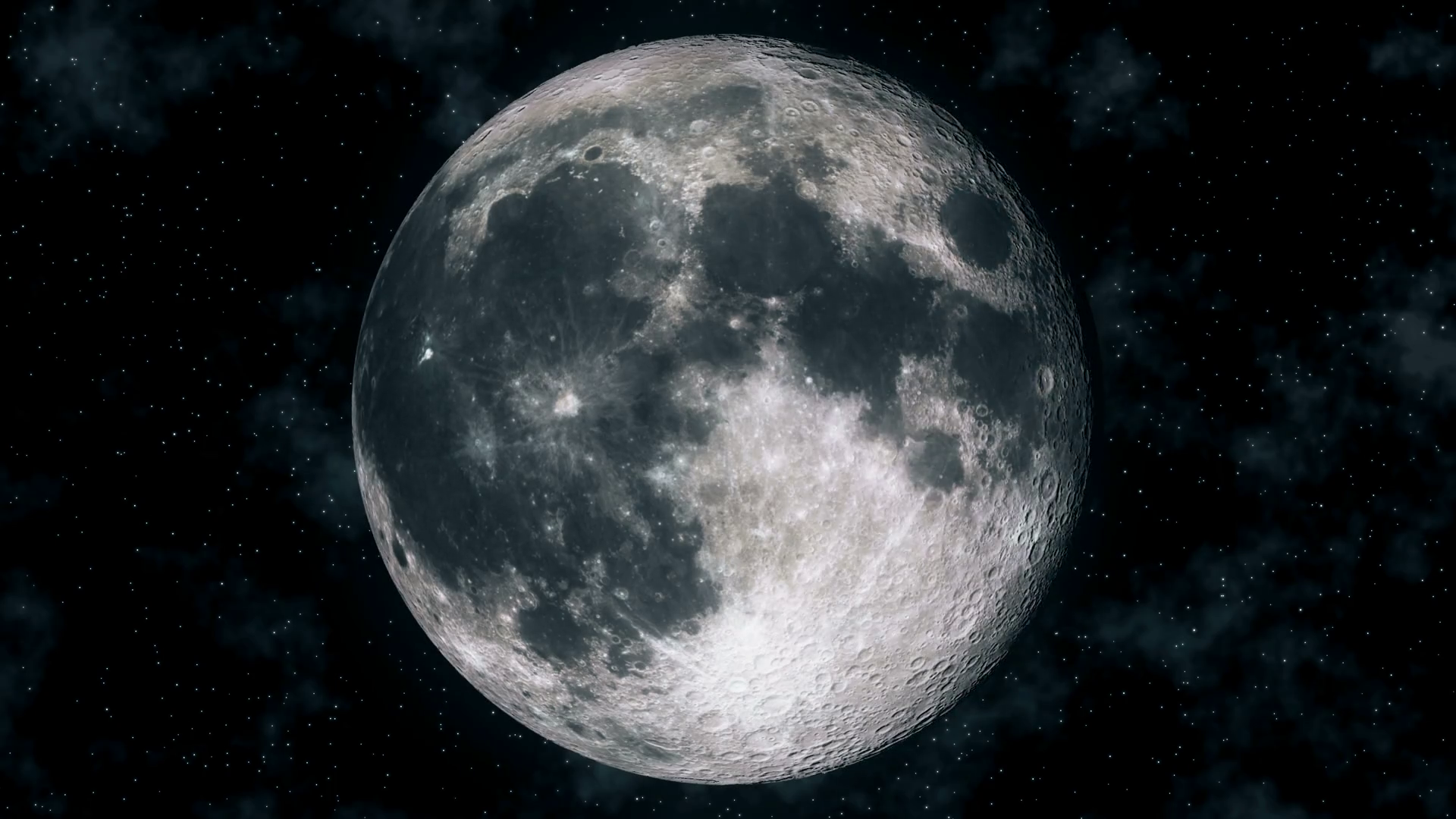 Realistic Seamless 3d Animation Of Moon Stock Motion Graphics SBV ...