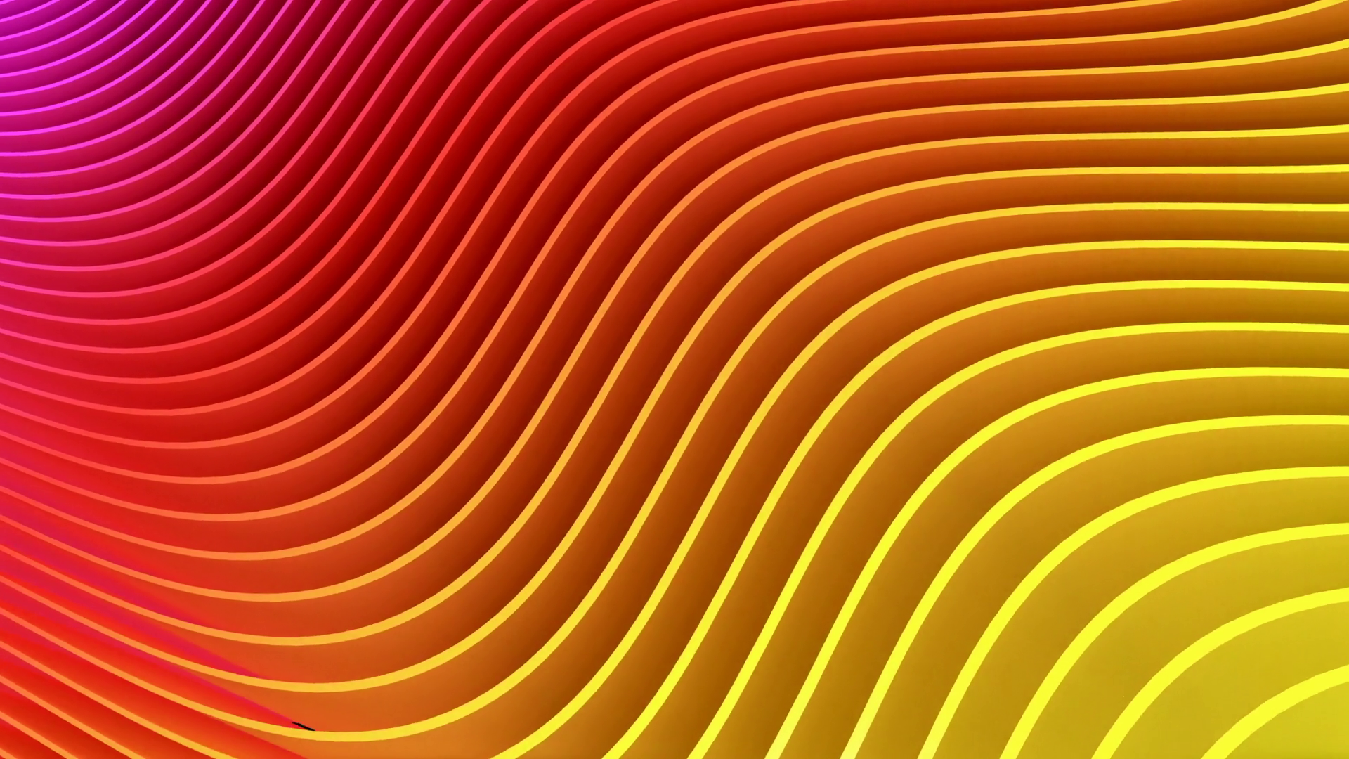 Rows of colorful red and yellow stripes waving and swaying seamless ...