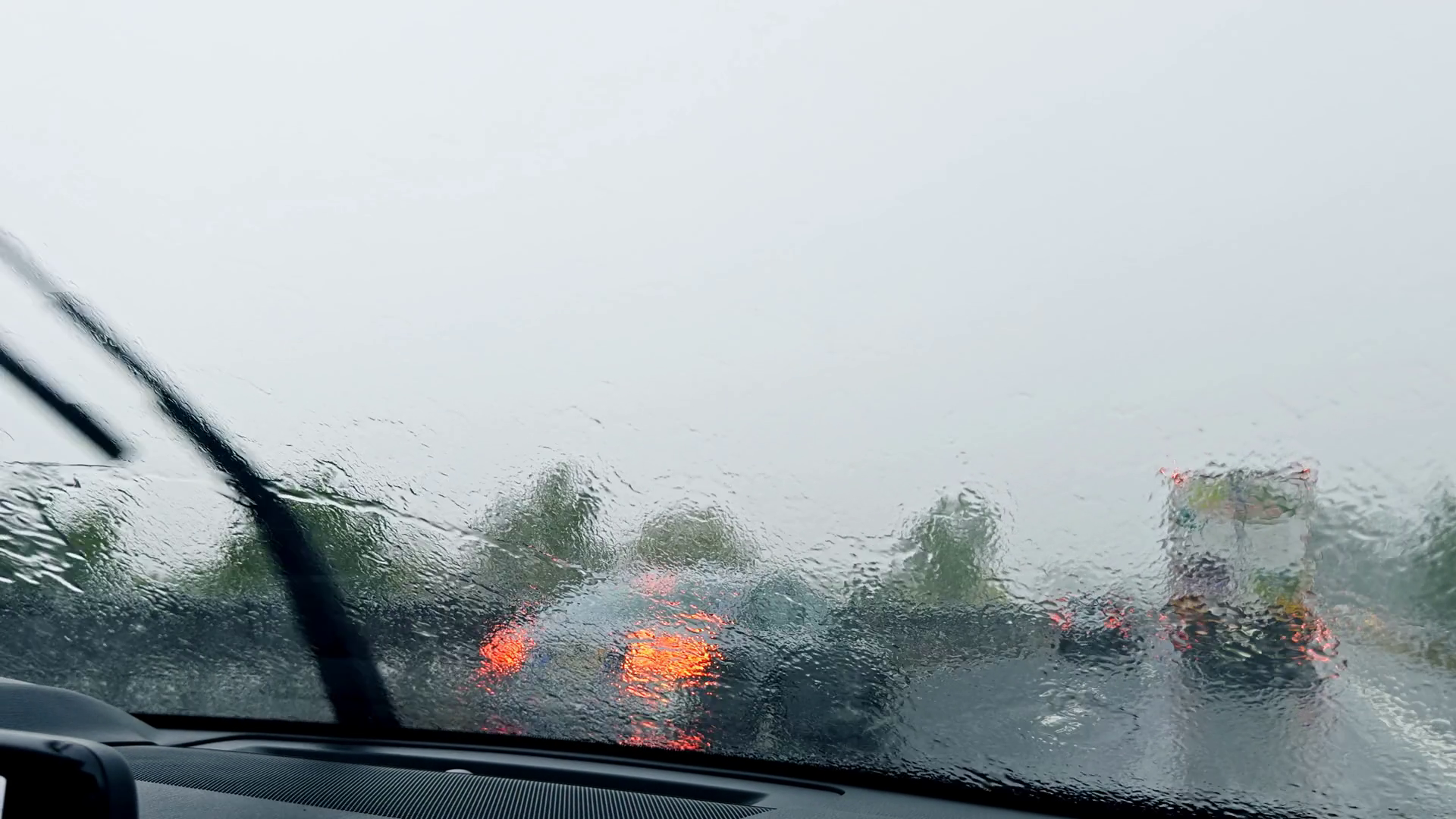 Stormy Road Trip Moment In Europe With Rain Stock Footage SBV-352304875 - Storyblocks