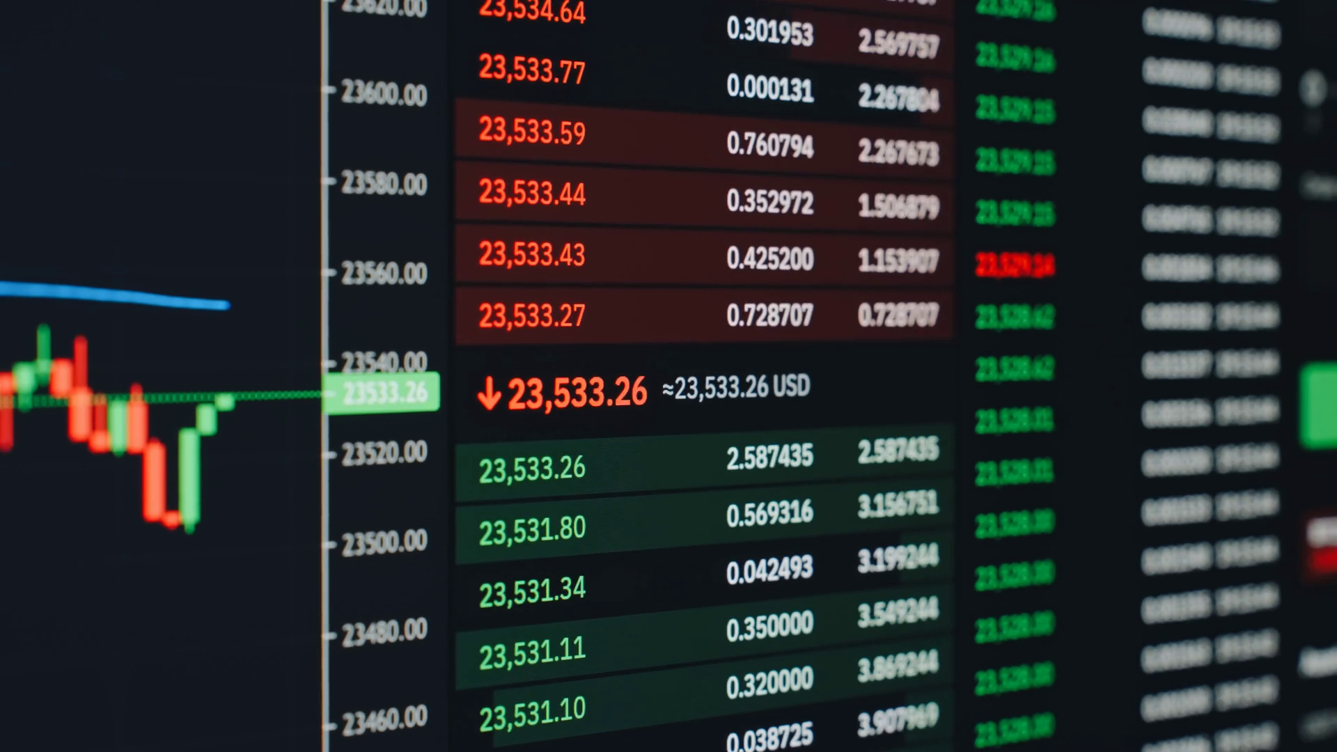 Economic Graphics Of Coins On Monitor Jumps Stock Footage SBV-347550389 ...