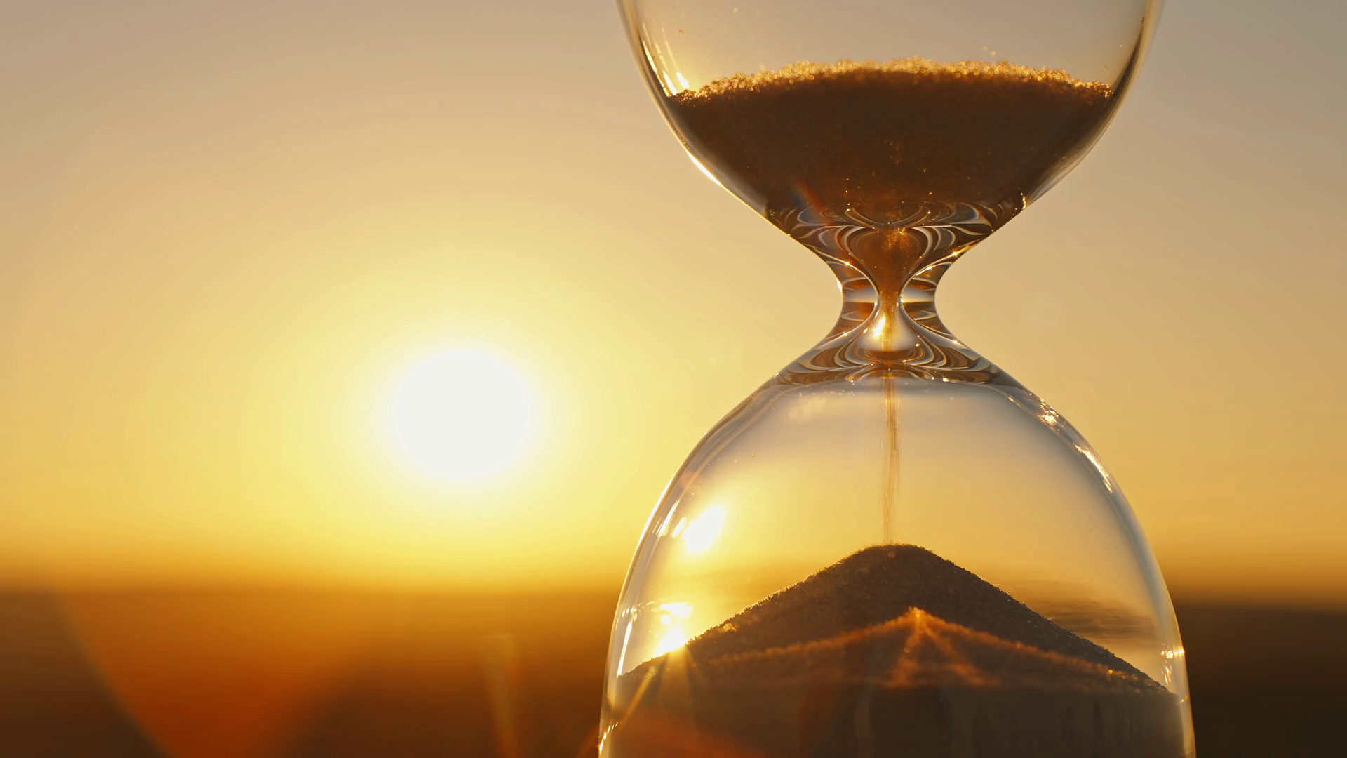 Time Concept Hourglass Concept On Blurred Stock Footage SBV-348483998 ...