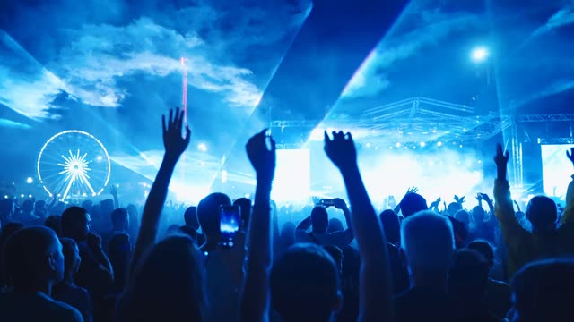 Party Crowd Dance Club Dj Stock Footage: Royalty-Free Video Clips ...