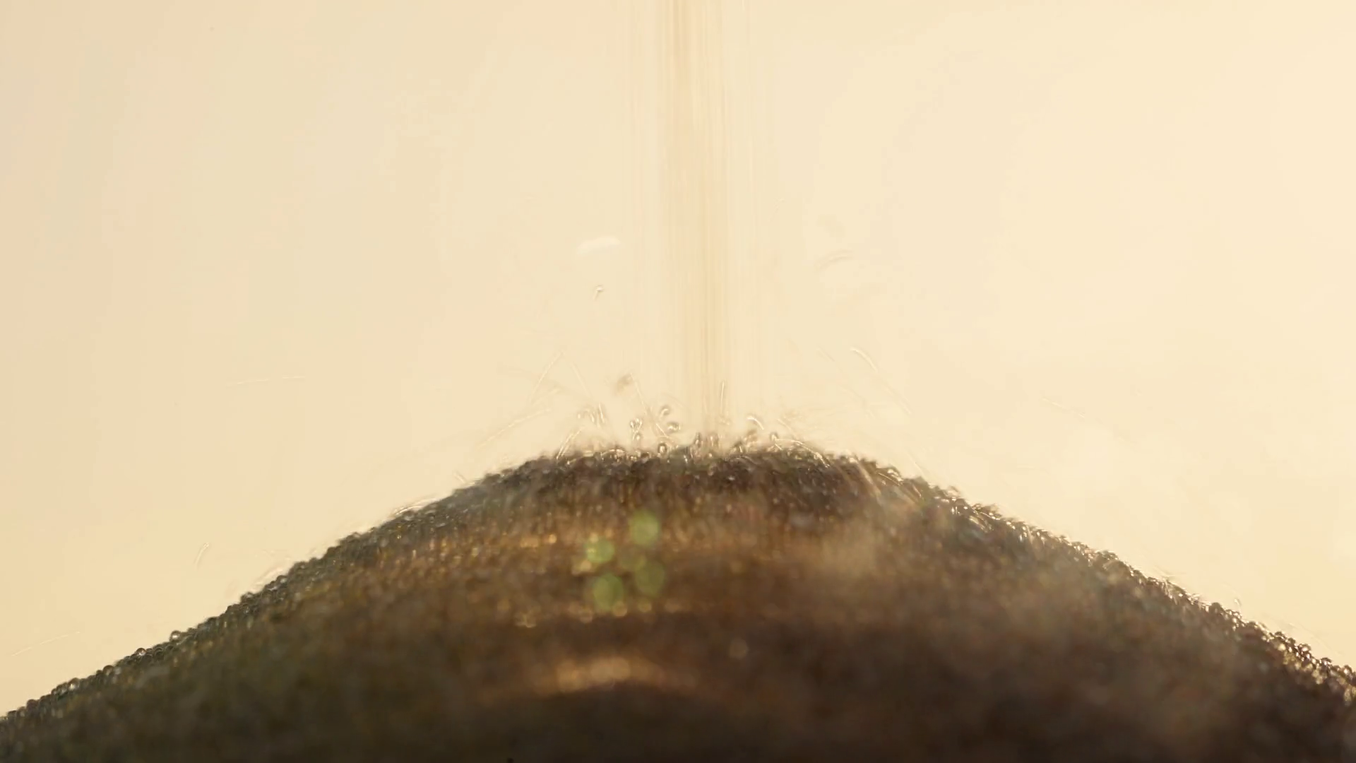 Golden Sand Pours Quickly Close Up Time Stock Footage SBV-348626432 ...