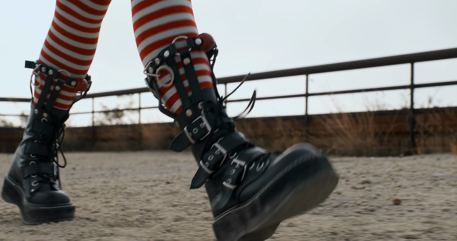 Foot Punk Teenager Girl Style In Rude High Stock Footage SBV-347332763 ...