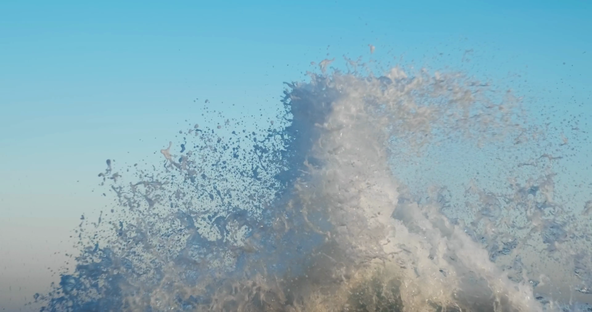 Splashes Large Strong Waves On Pier Against Stock Footage SBV-347355727 ...