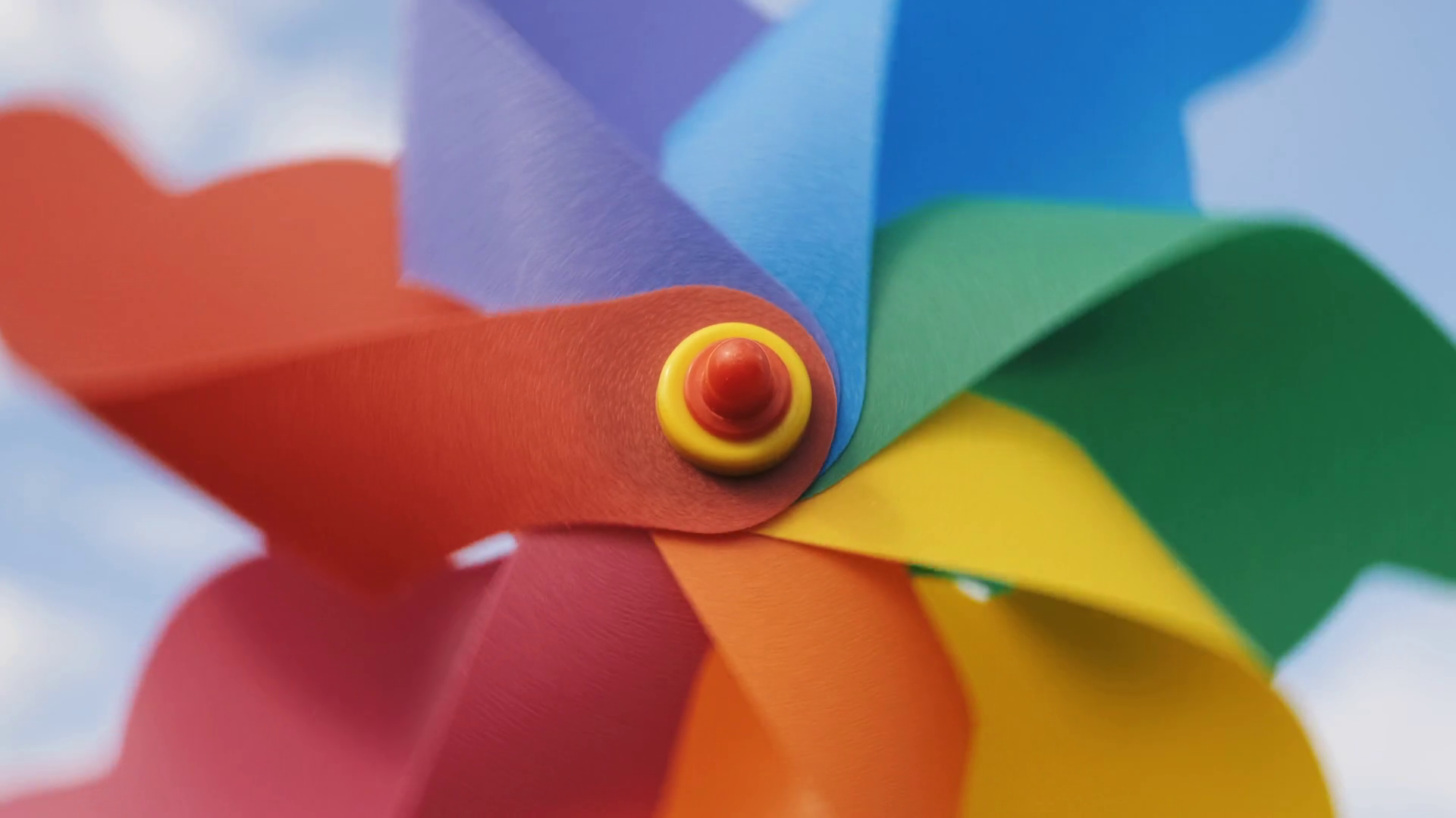 Pinwheel Rotating Colored Spinning Plastic Stock Footage SBV-347360681 ...