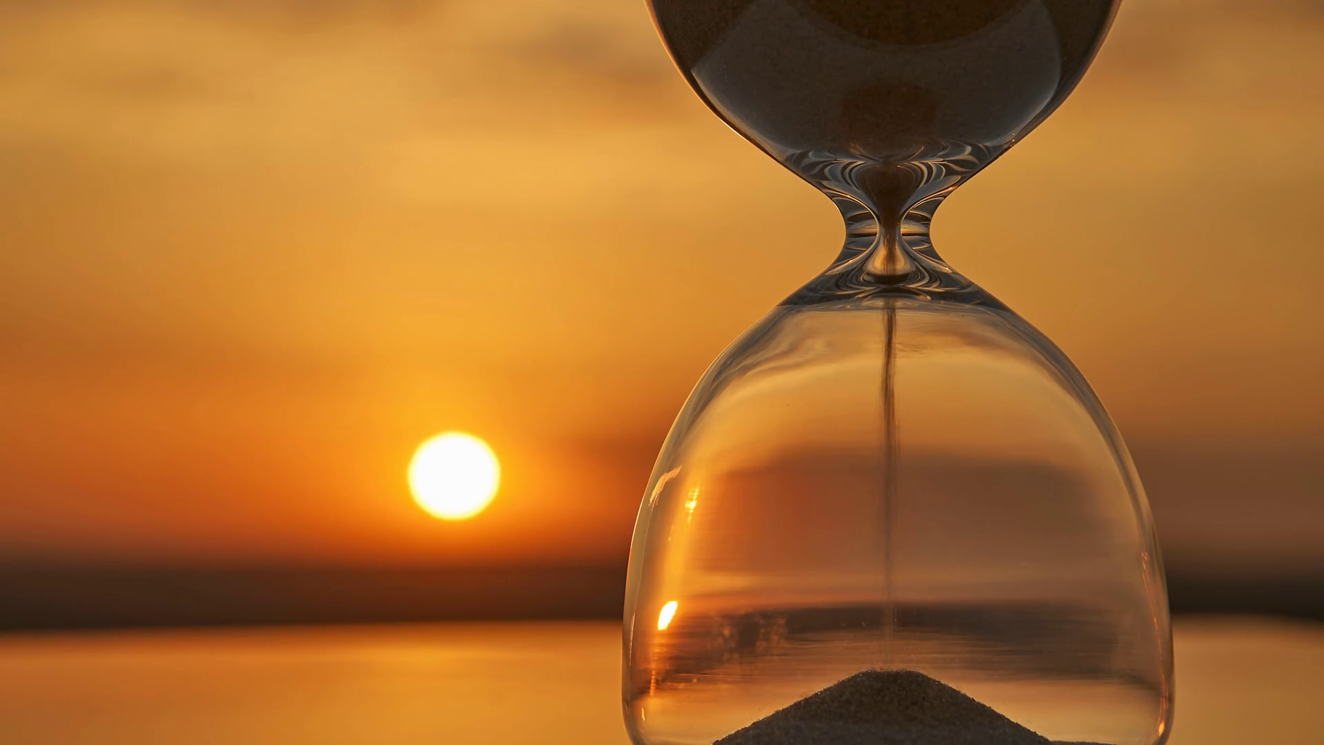 Time Concept Time Lapse Hourglass On Blurred Stock Footage SBV ...
