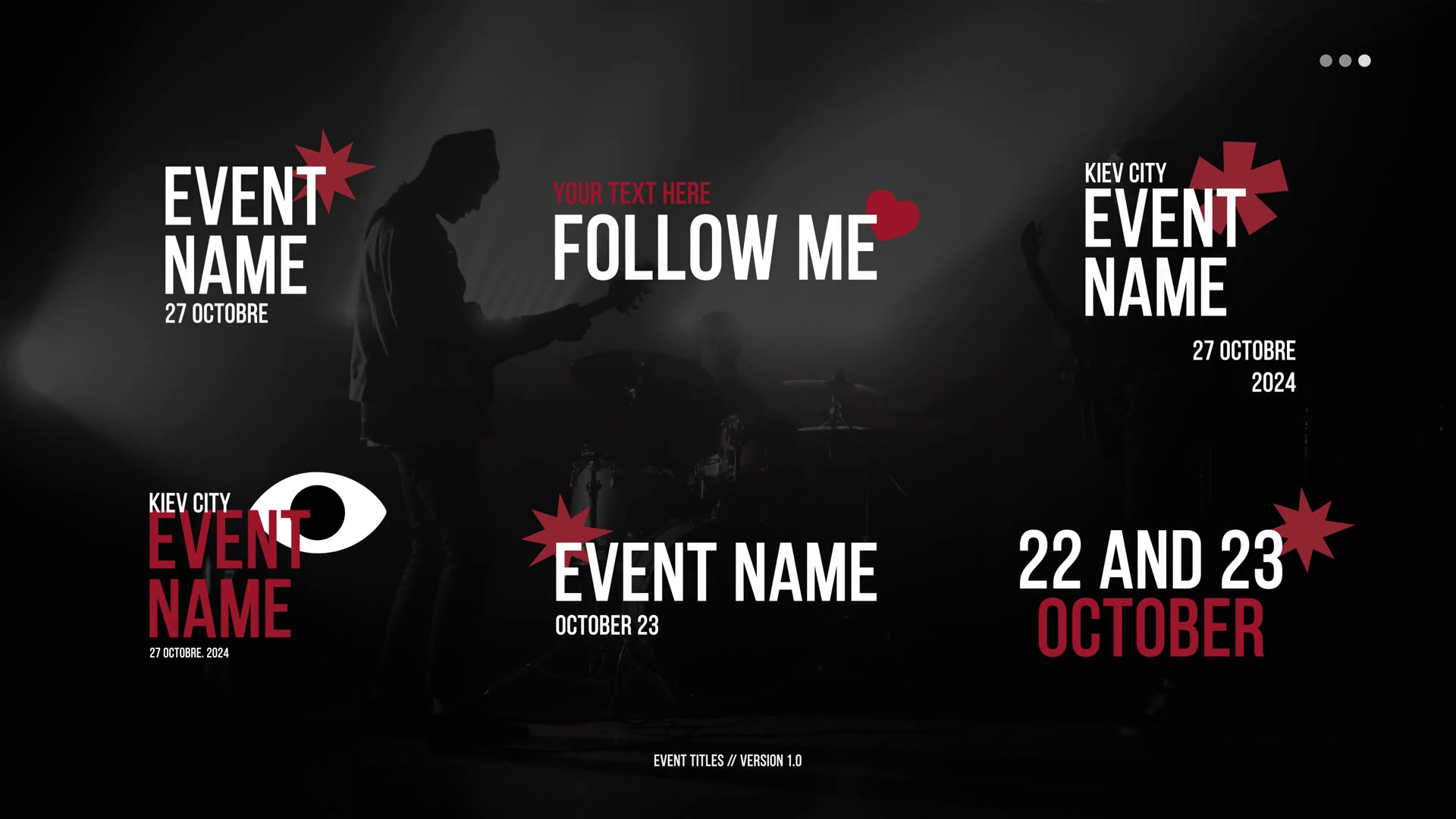 AE Template: Event Titles | Ae SBV-348739646 - Storyblocks