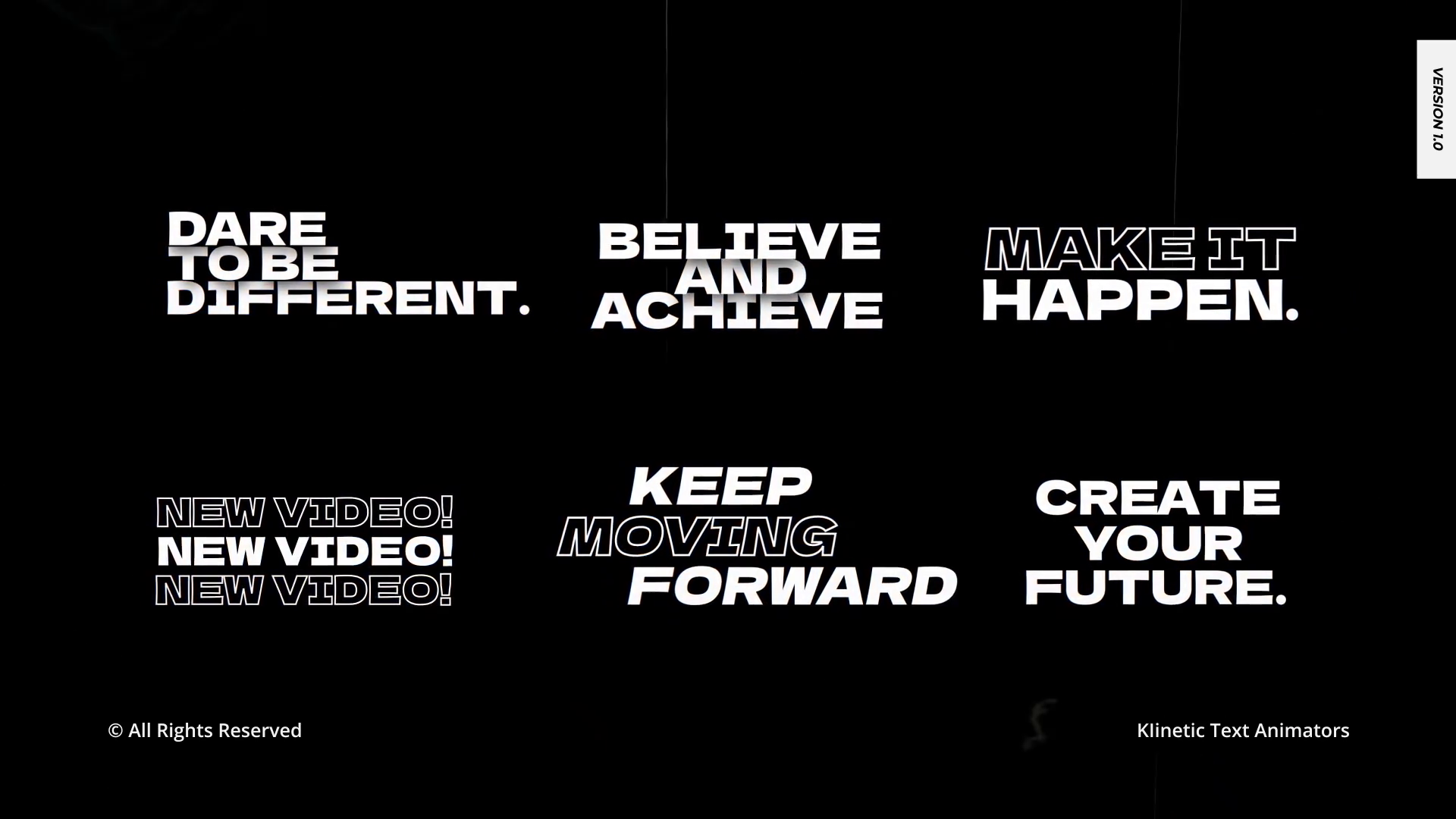 Premiere Pro Template: Kinetic Text Animators | Mogrt SBV-350431082 ...