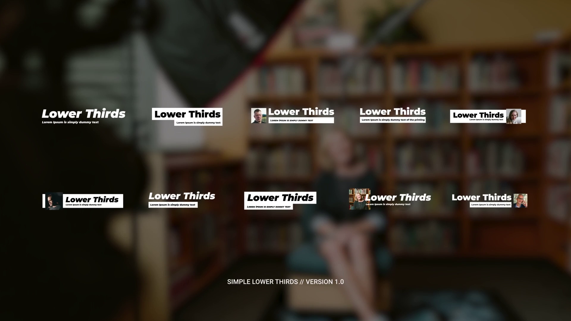 Simple Lower Thirds | Premiere Pro Template SBV-348519771 - Storyblocks