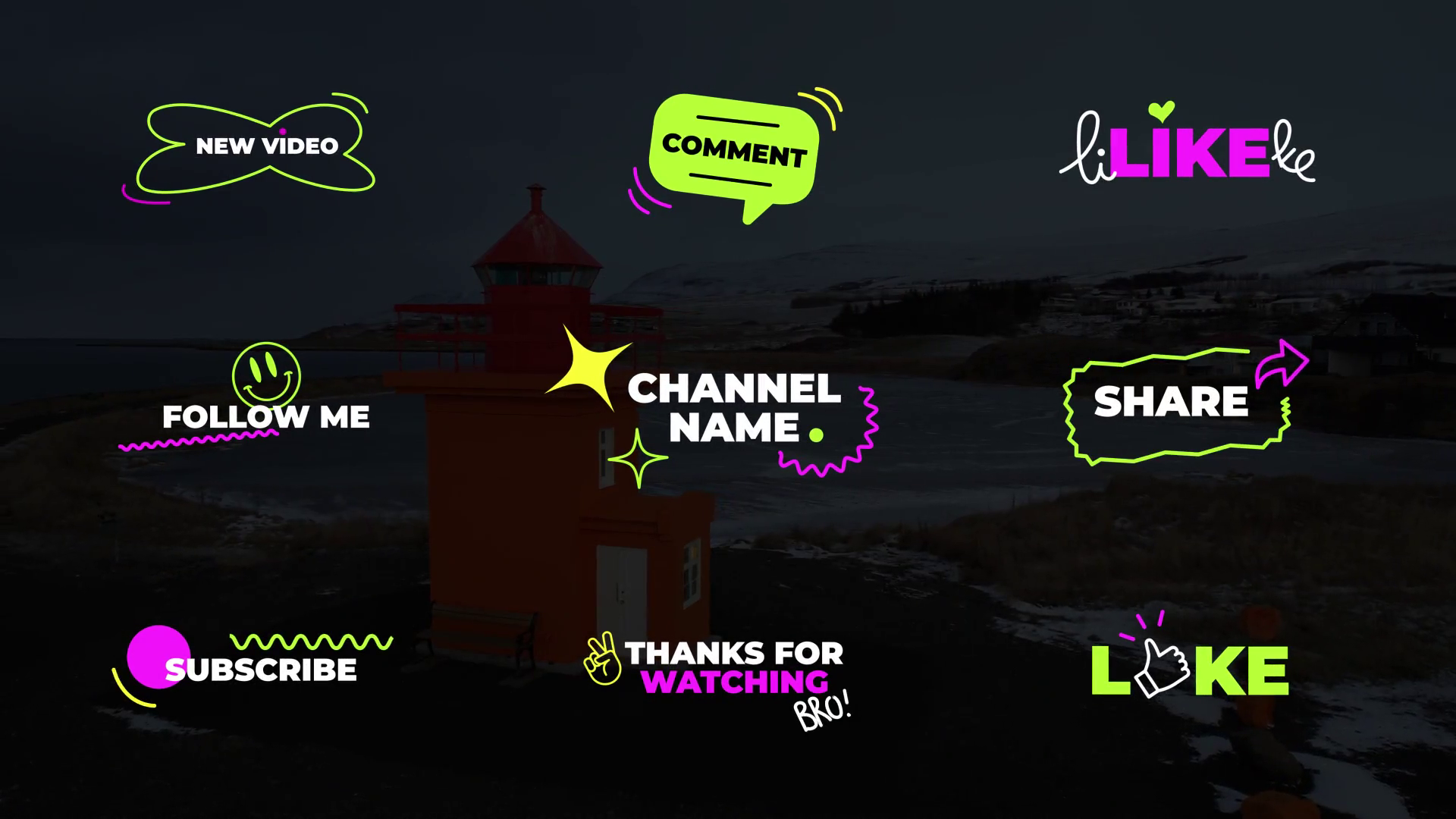 Social Titles 20 | Premiere Pro Template SBV-348525890 - Storyblocks