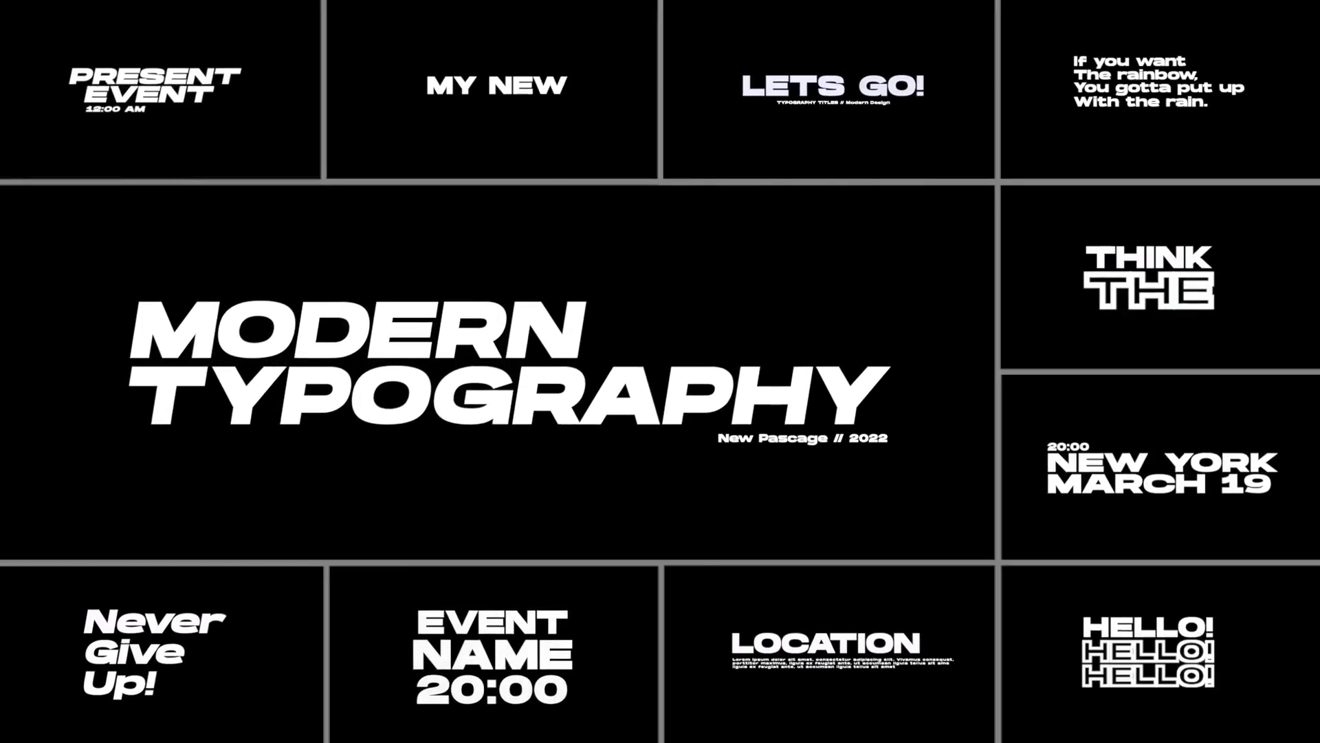 Typography Titles | Pp Template SBV-347017201 - Storyblocks