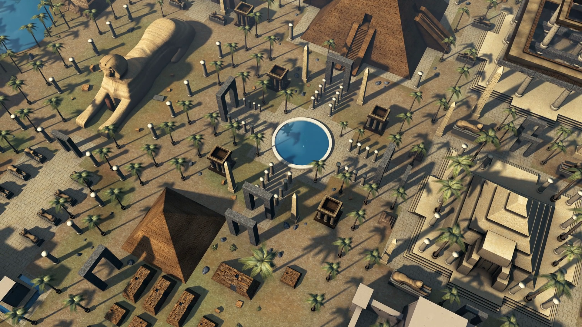 Animated growing ancient architecture of Egypt. 4K Motion Background ...