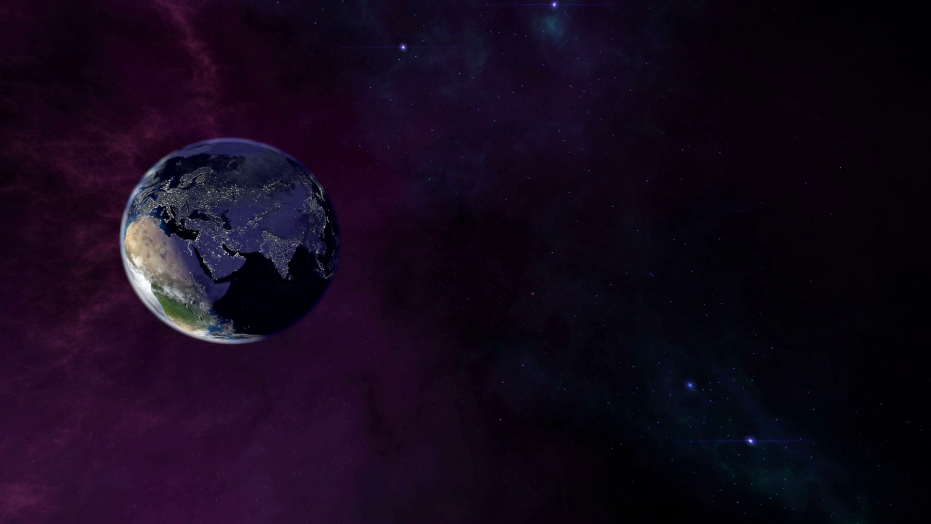 Animated Ufo Flying To City Lighted Earth 4k Stock Motion Graphics SBV ...