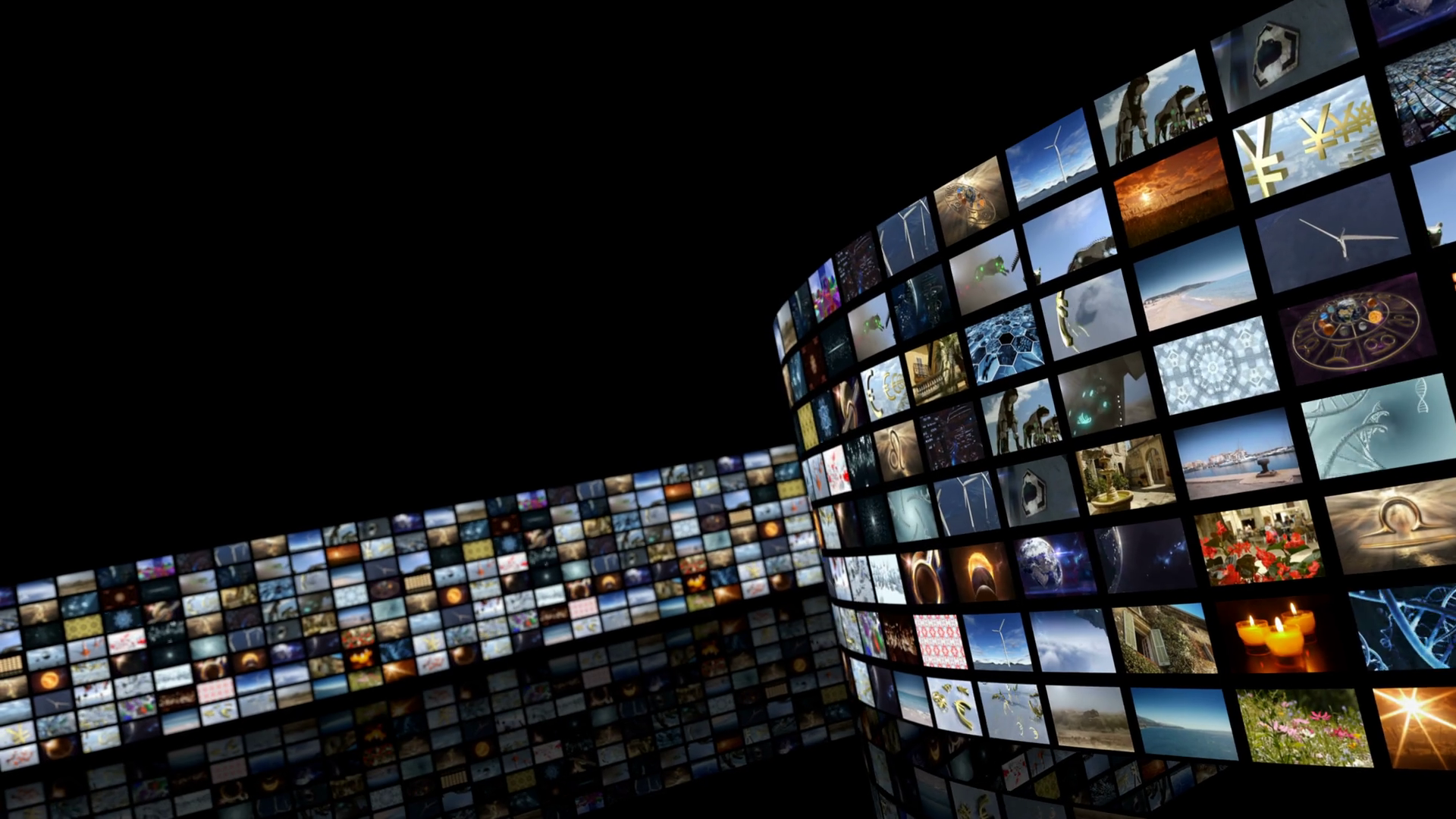 Animated Unrolling Media Video Wall Stock Motion Graphics SBV-314105497 ...