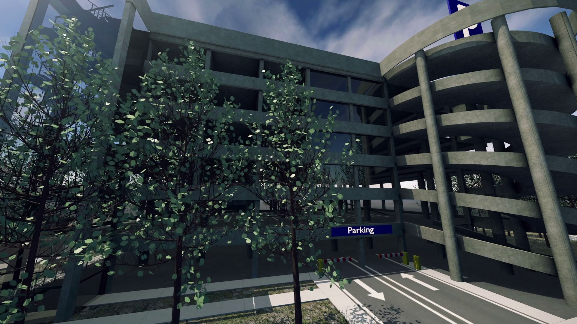 Animation Of Modern Parking Lot Stock Motion Graphics SBV-313117965 ...
