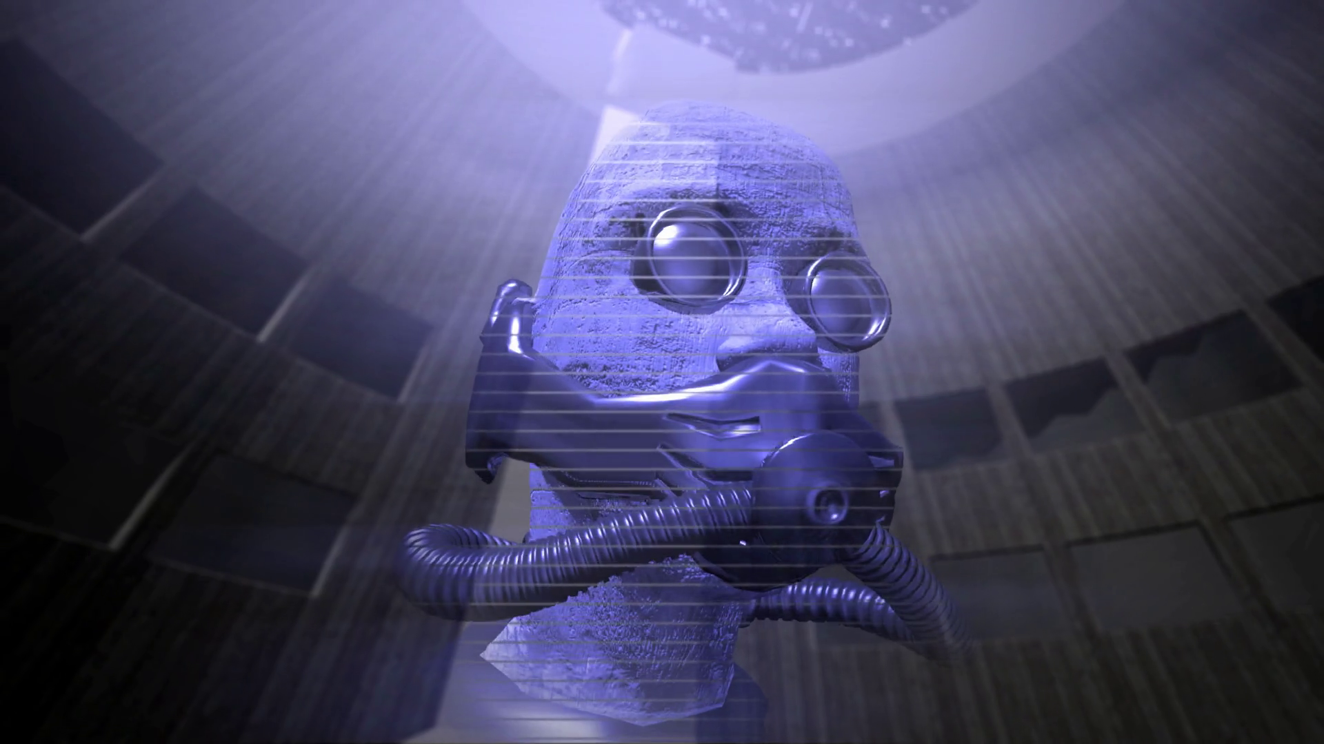 Animation Of Speaking Holographic Head Stock Motion Graphics SBV ...