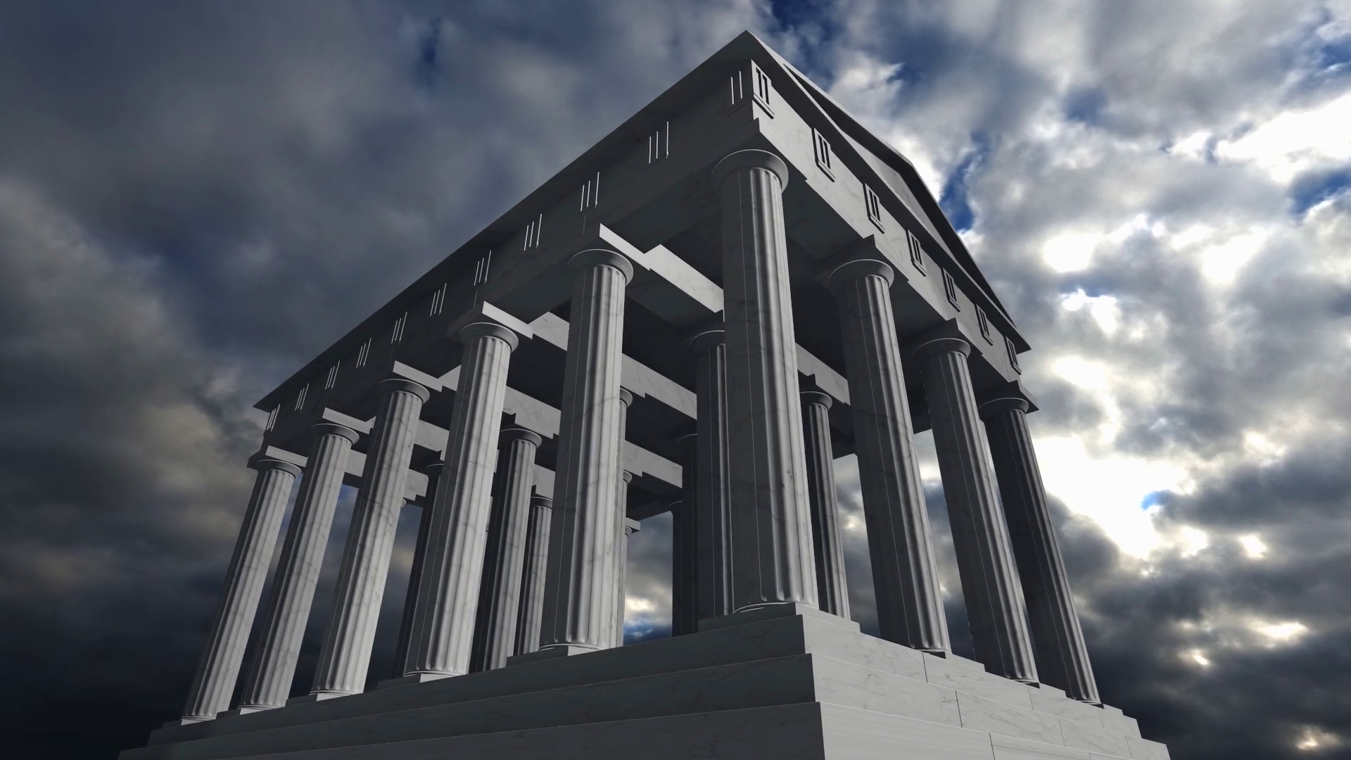 Animation Of Ancient Greek Temple Stock Motion Graphics SBV-313151544 ...