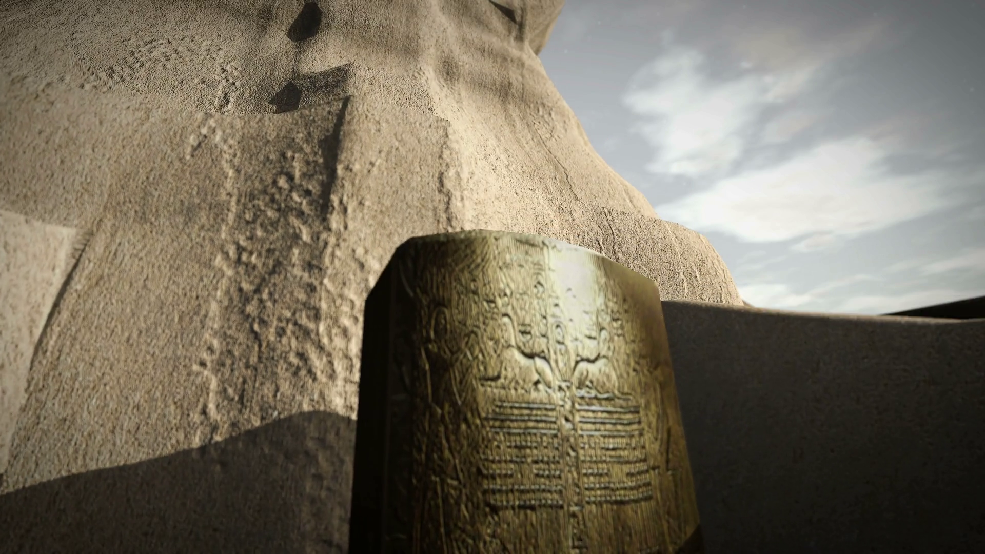 Animation Of Sphinx At Giza Platform Egypt 4k Stock Motion Graphics SBV ...