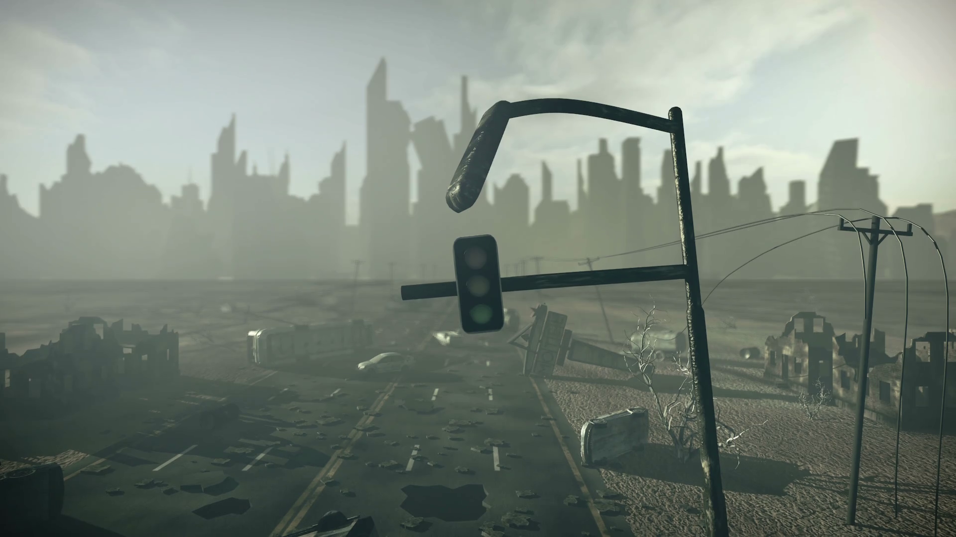 Apocalyptic City With Highway Stock Motion Graphics SBV-313146280 ...