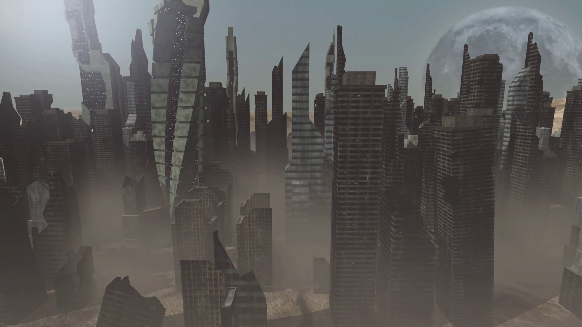 Collapsing Buildings On Animated Planet Stock Motion Graphics SBV ...
