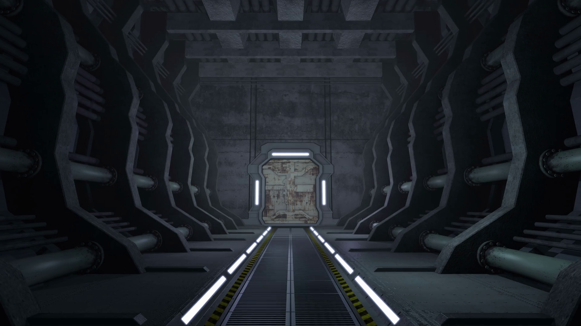 Corridor Doors With Green Screen Alpha Matte Stock Motion Graphics SBV ...