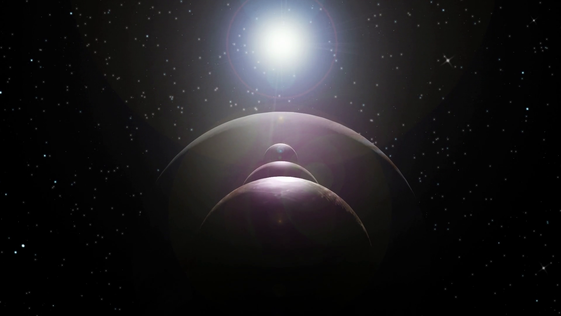 Jupiter and moons alligned in space Motion Background - Storyblocks