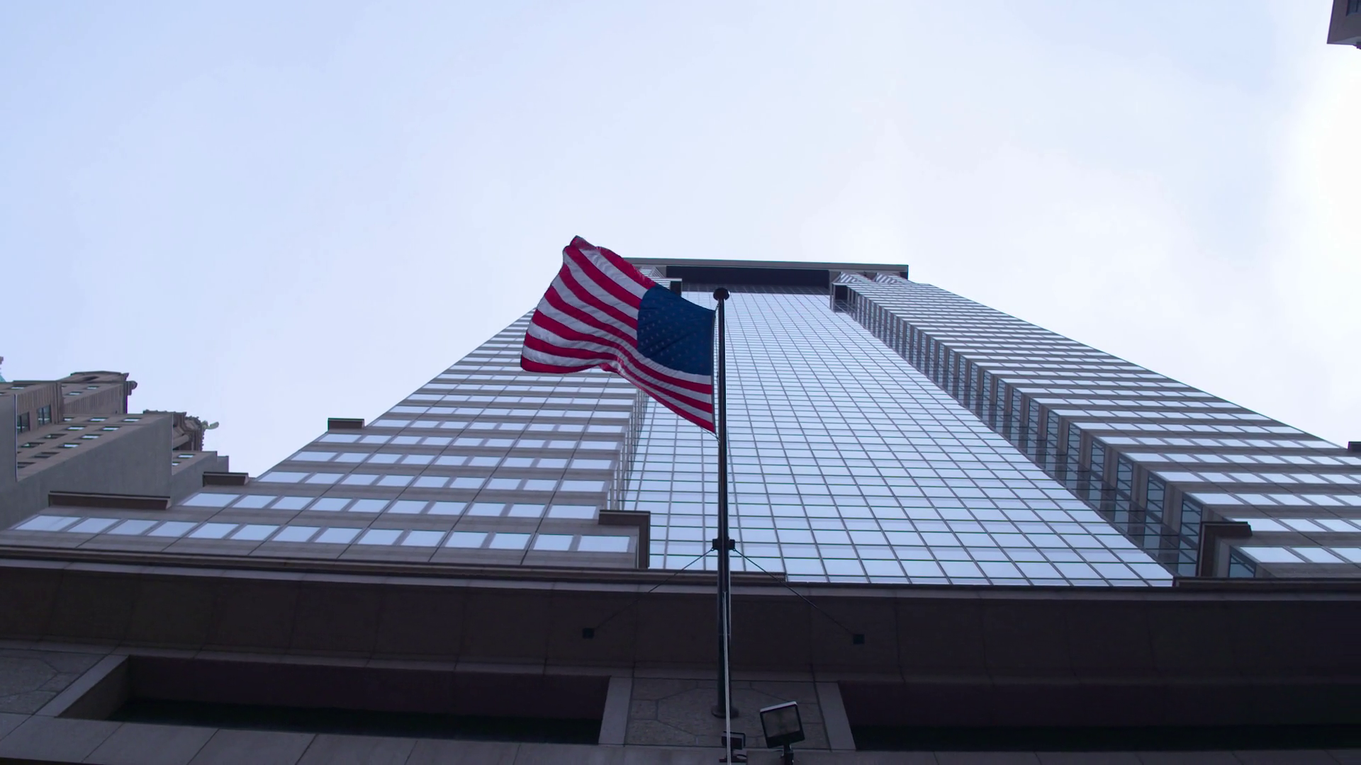 American financial system. Financial District in New York City. Dolly ...
