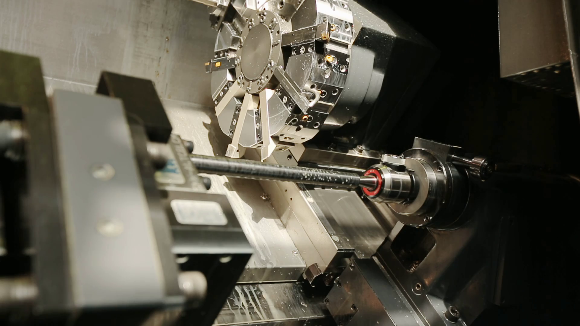 Rifle Barrel Manufacturing On Milling Machine Stock Footage SBV ...