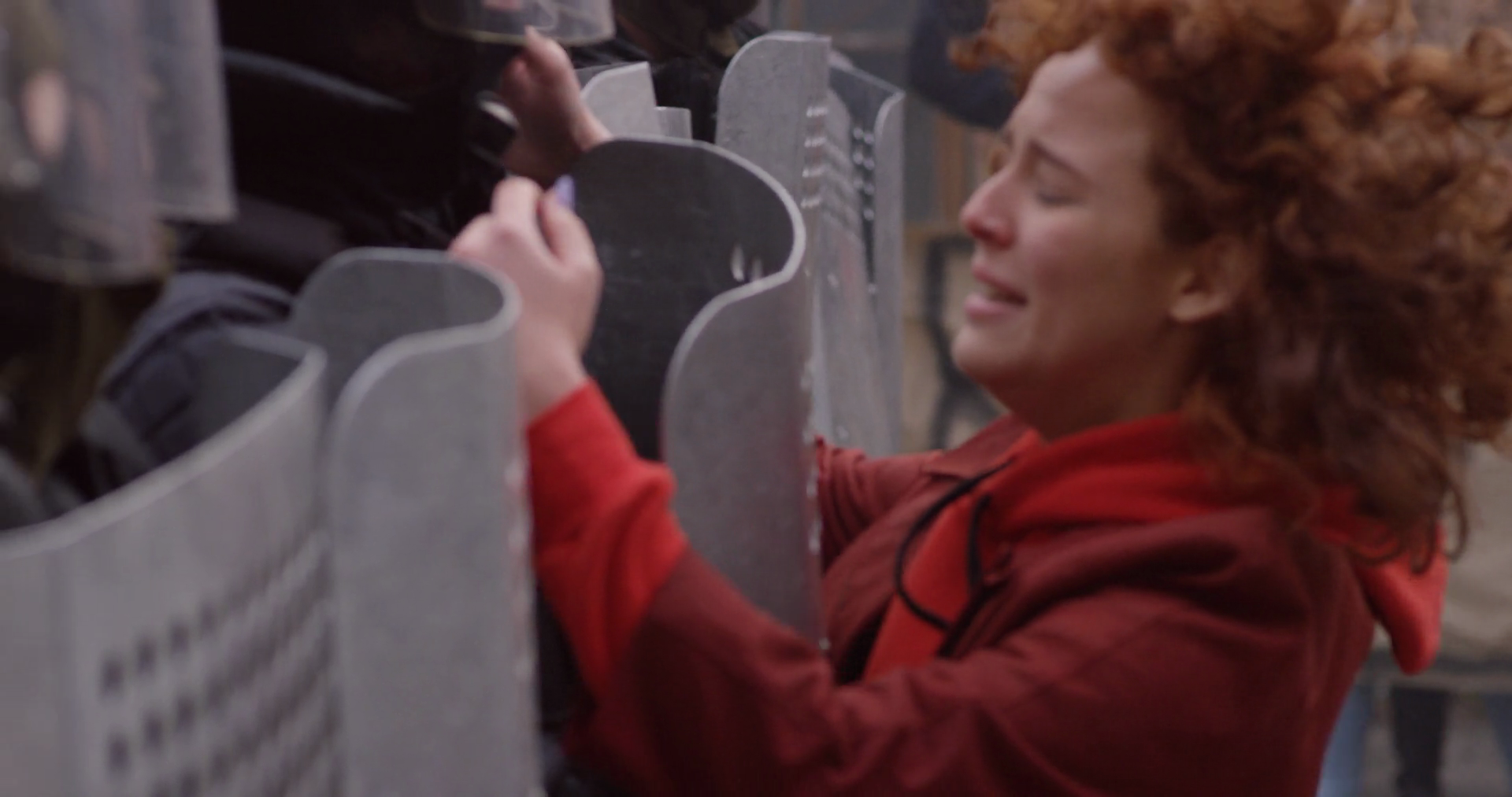 Angry Girl Approching Police Woman Angry Stock Footage SBV-348407199 ...