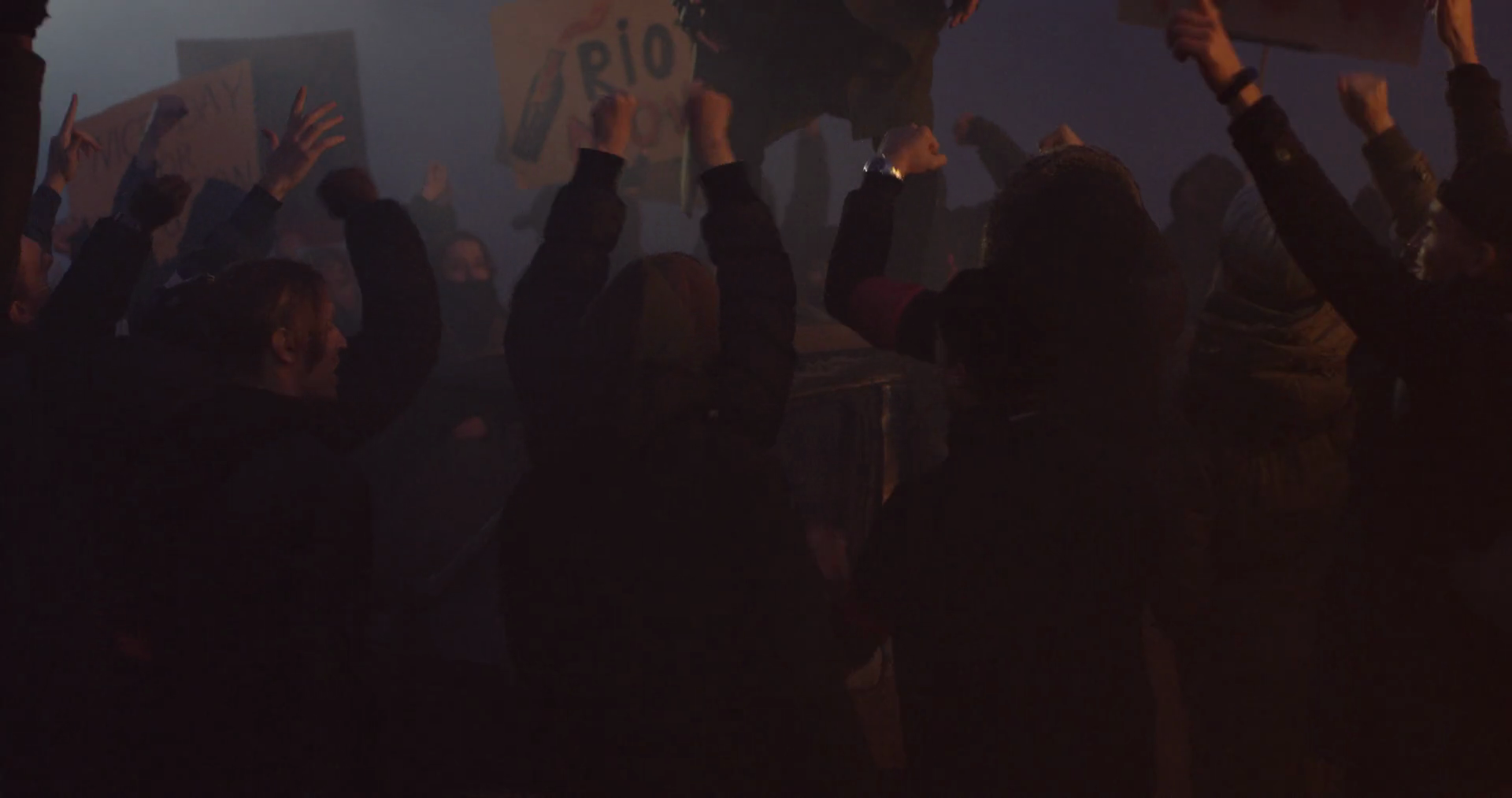 Crowd Riot Protest Posters: Within Crowd Stock Footage SBV-348412343 ...
