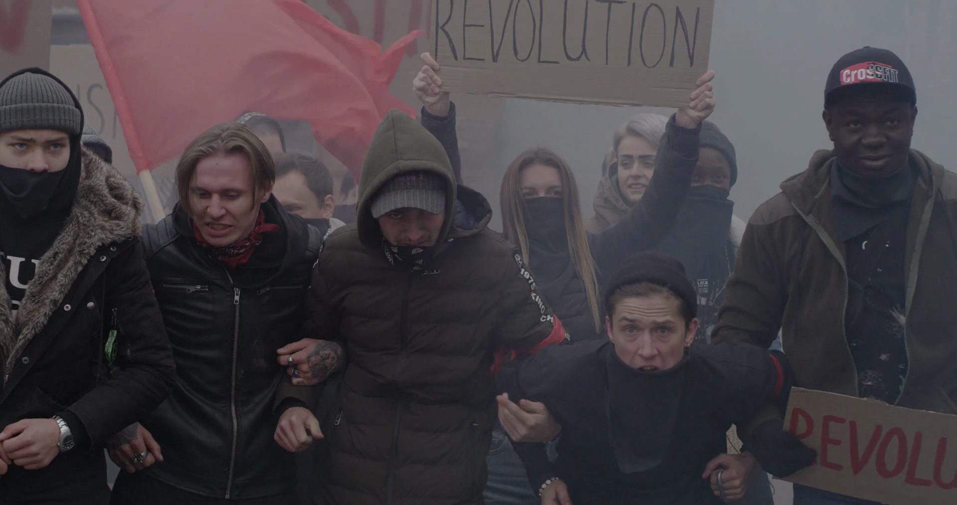 Black Angry Crowd Protest Stock Footage SBV-348413670 - Storyblocks