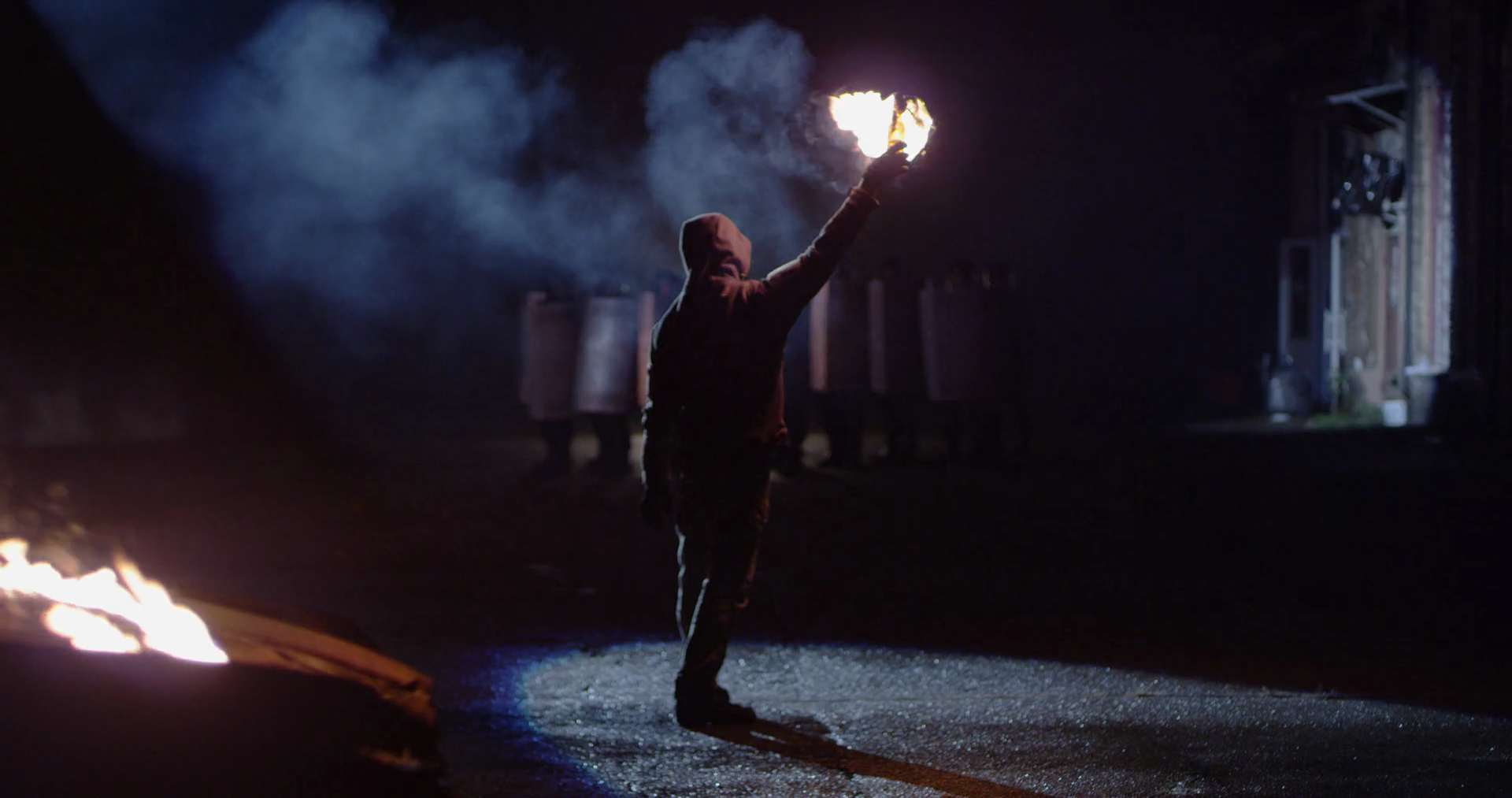 Man Showing Patrol Bomb To Police Man Stock Footage SBV-348415986 ...