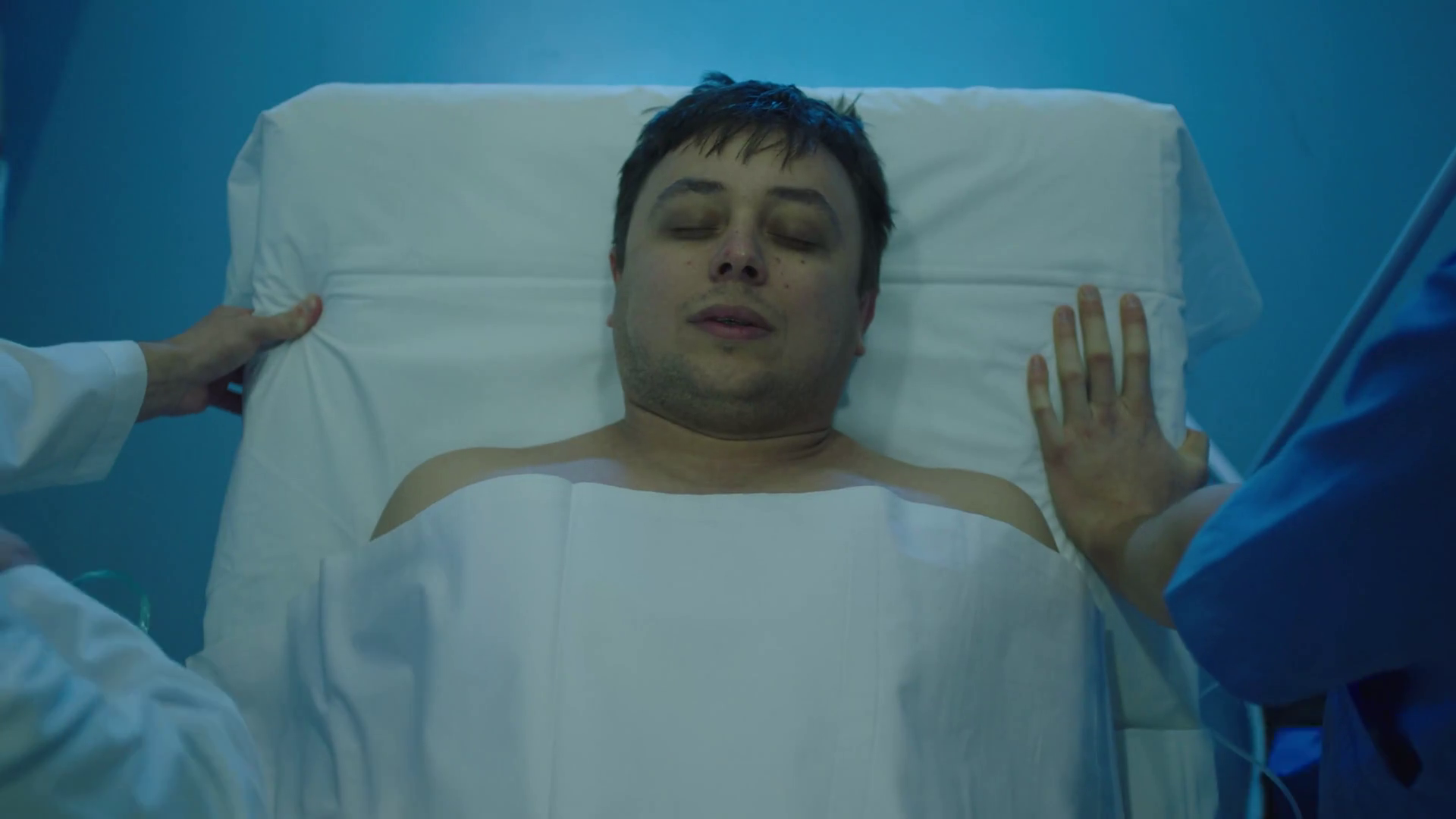 A Doctor Nurses Move Patient On Stretcher To Stock Footage SBV ...