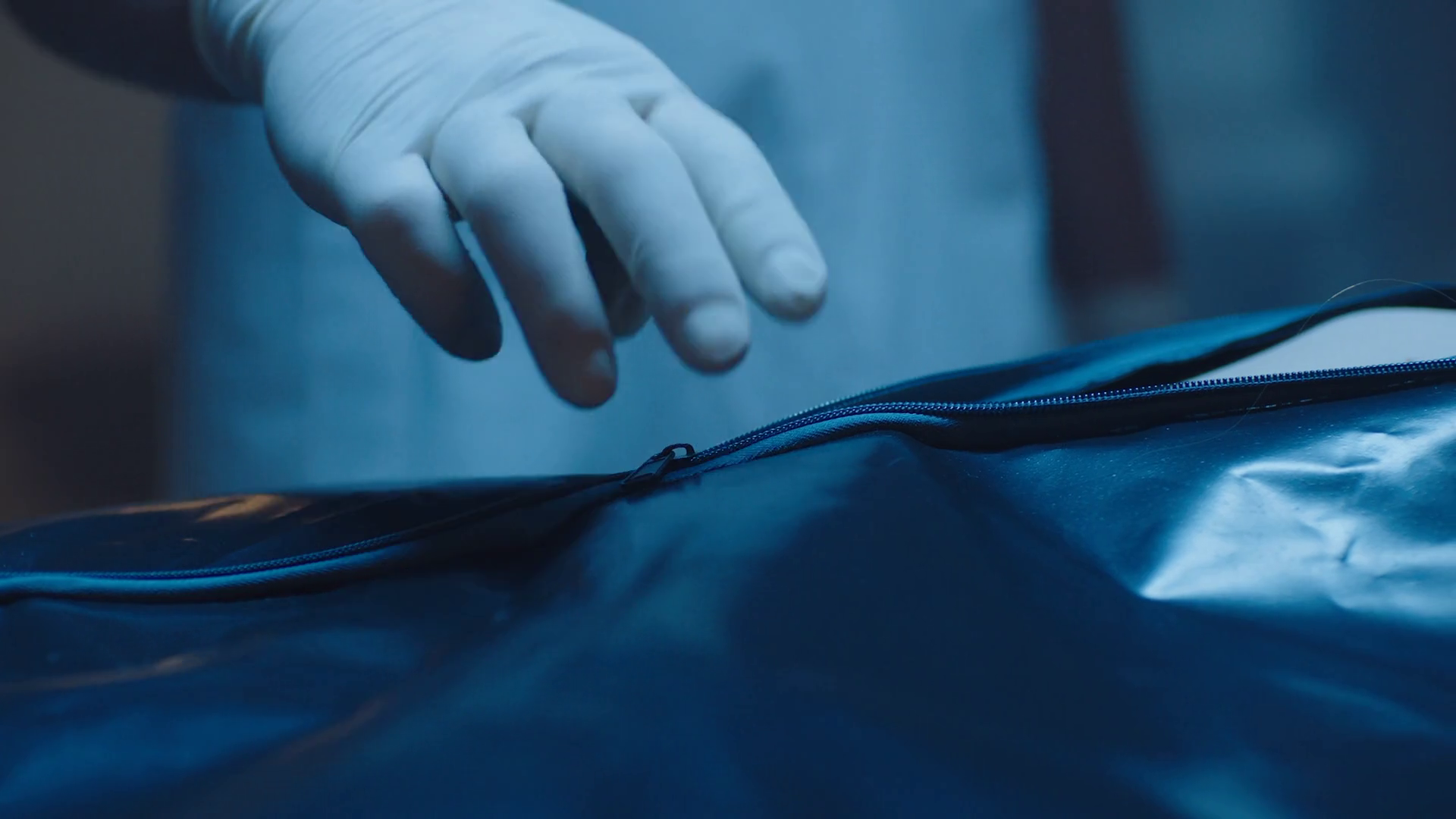 Attendant Removing Cadaver From Cold Storage Stock Footage SBV ...