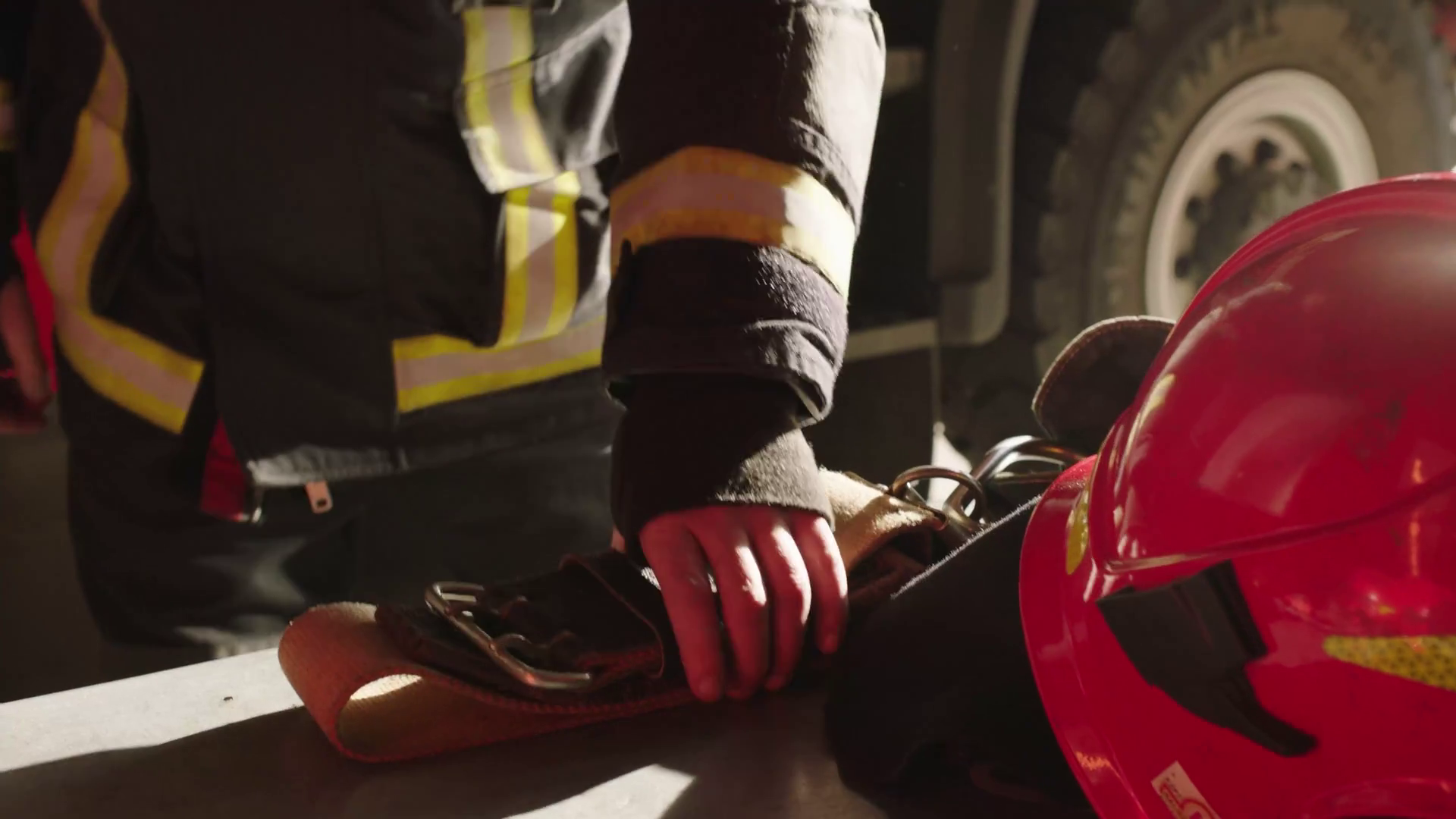 Rapid Response: Firefighters At Fire Station Stock Footage SBV ...