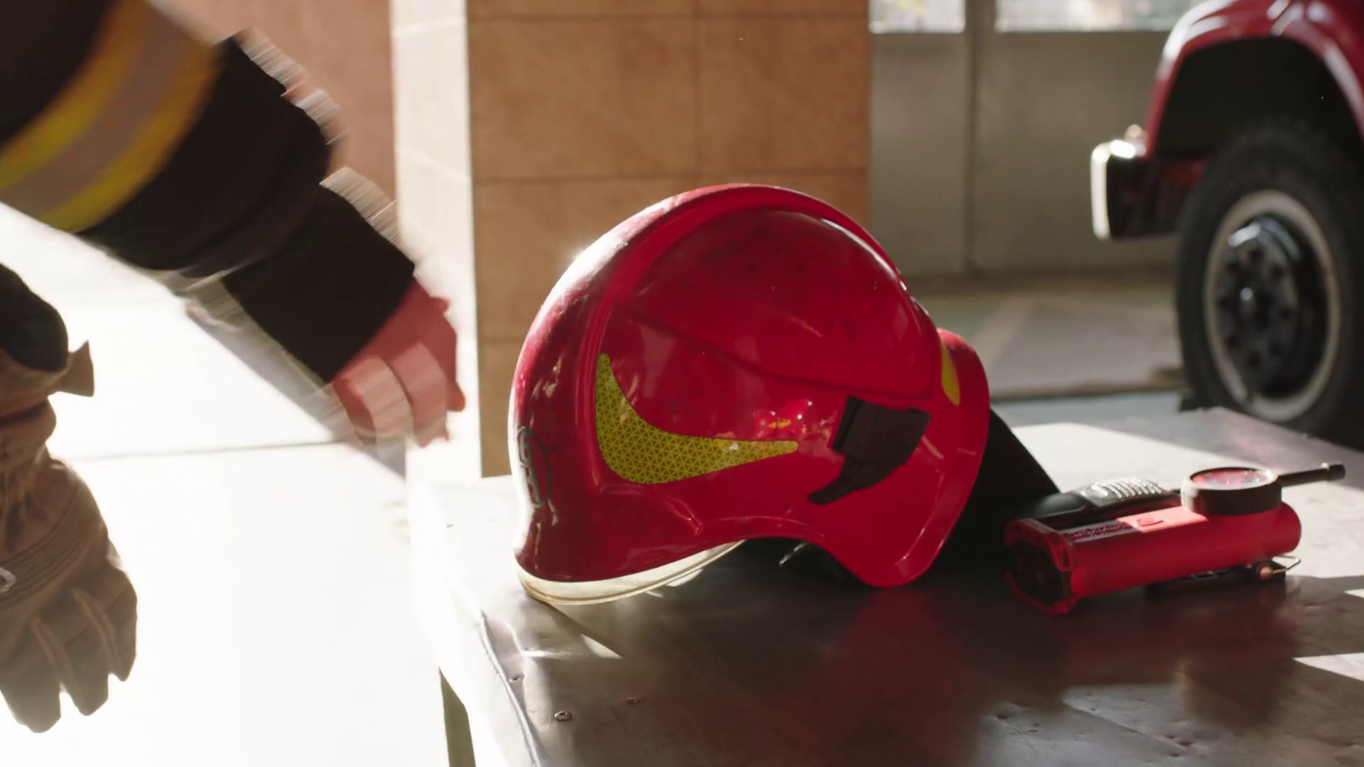 Rapid Response: Firefighters At Fire Station Stock Footage SBV ...