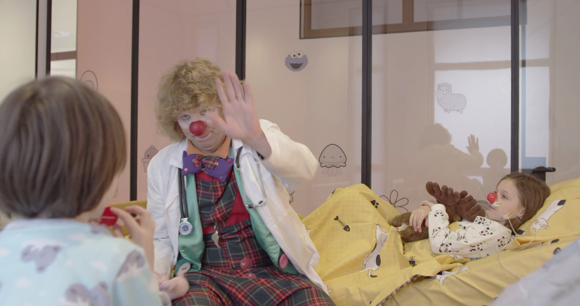 Clown Hospital Children Child Saying Stock Footage SBV-348567081 ...