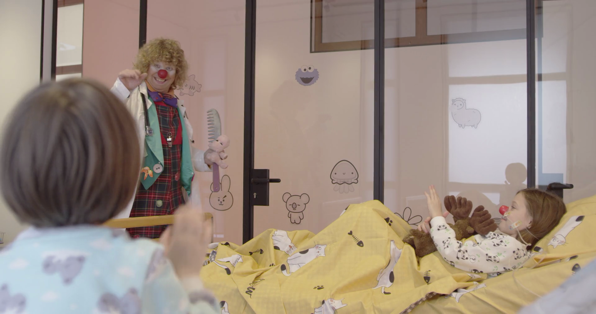 Clown Hospital Goodbye Children Clown In Stock Footage SBV-348567078 ...