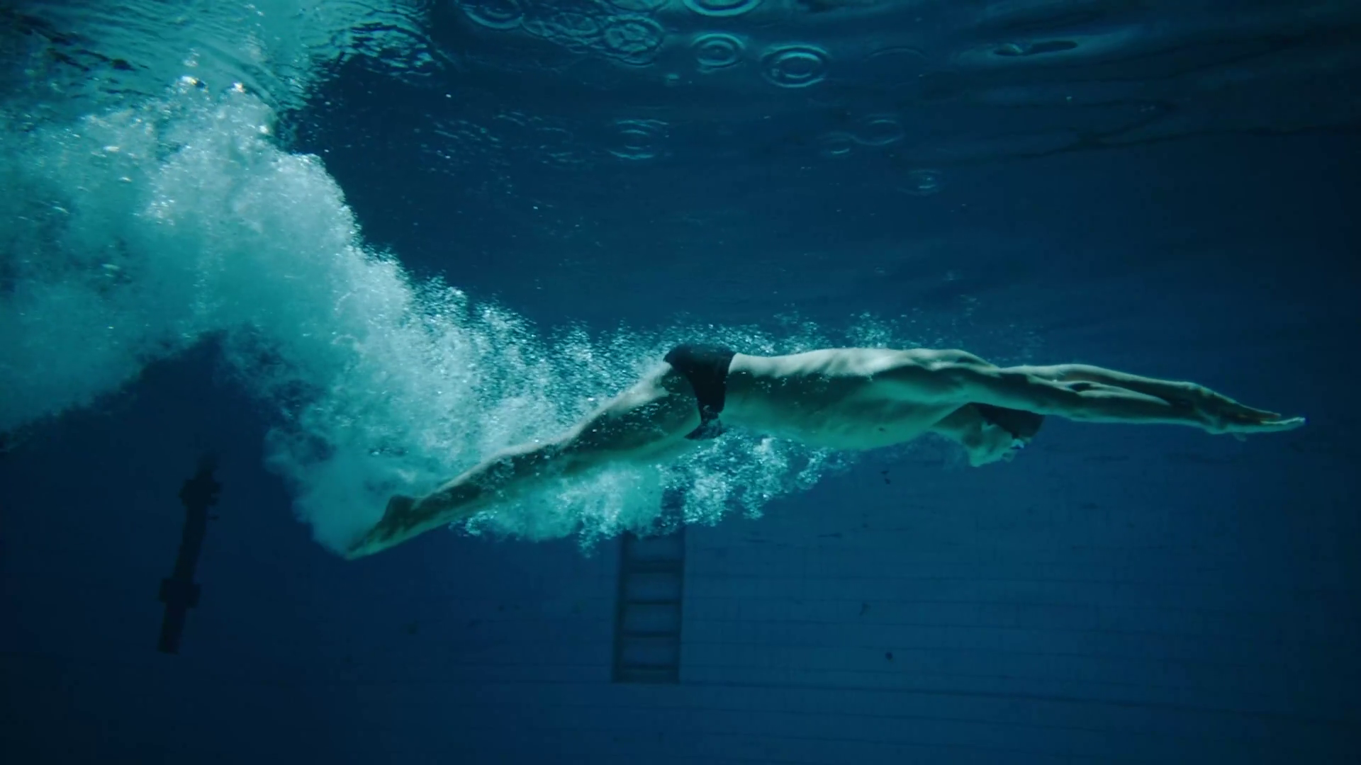 Watch Skilled Swimmers Glide Through Water Stock Footage SBV-348539583 ...